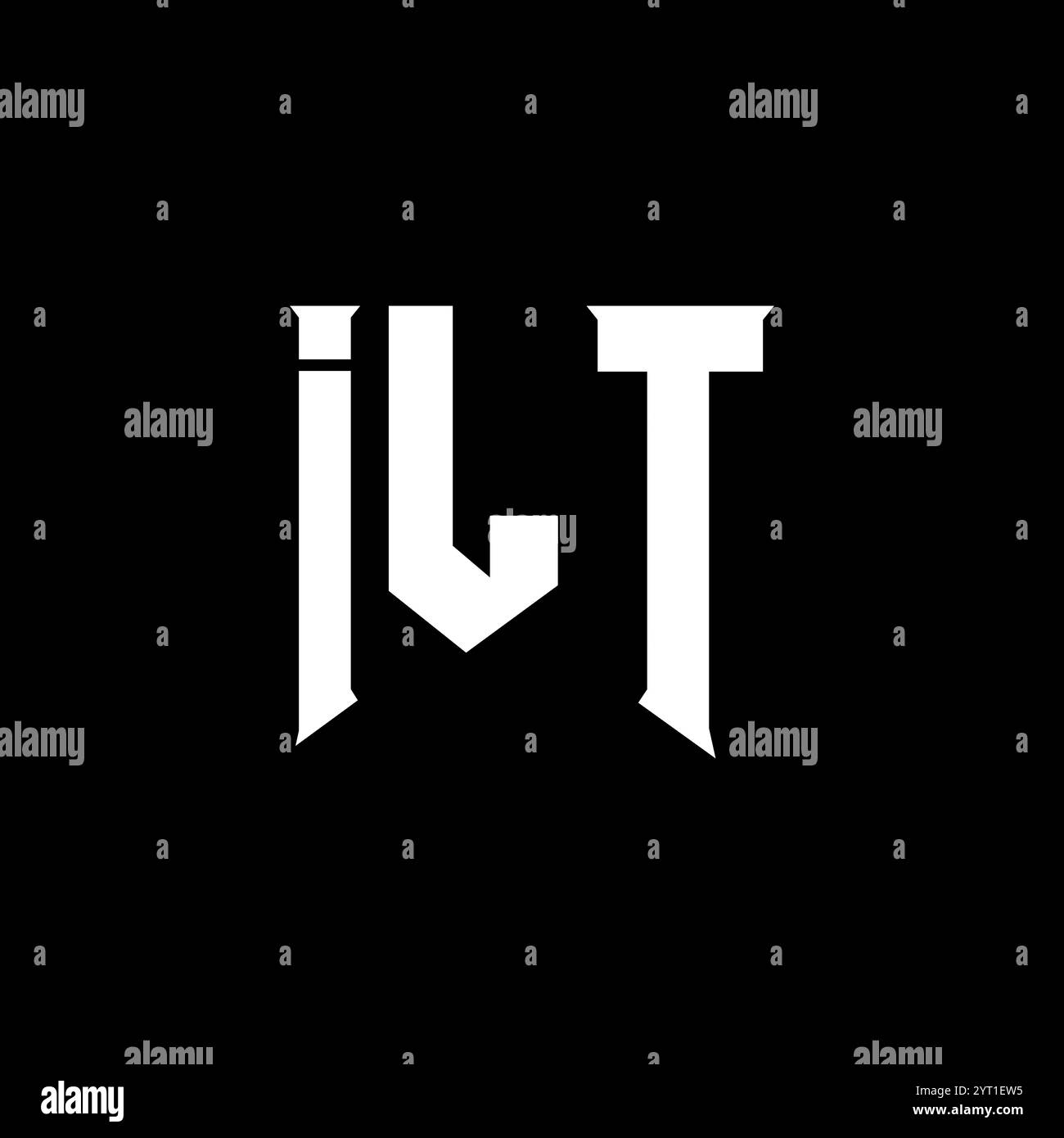 ILT letter logo design for technology company. ILT logo design black ...