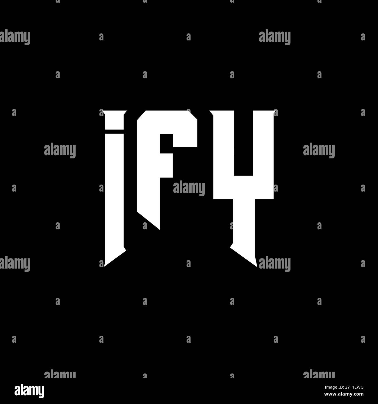 IFY letter logo design for technology company. IFY logo design black ...