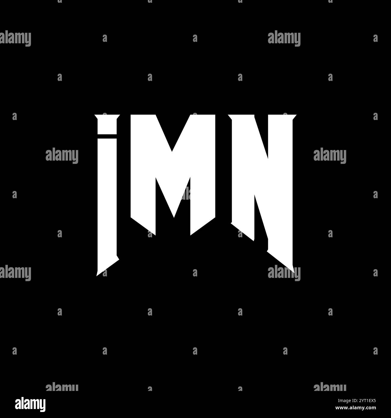 IMN letter logo design for technology company. IMN logo design black ...