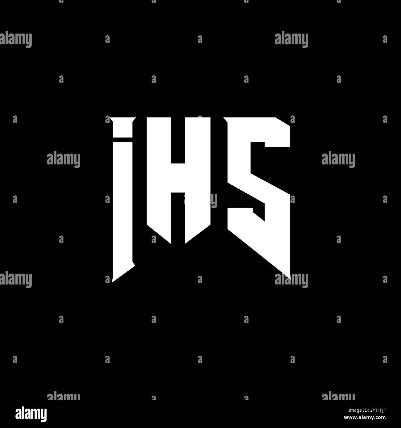 IHS letter logo design for technology company. IHS logo design black ...