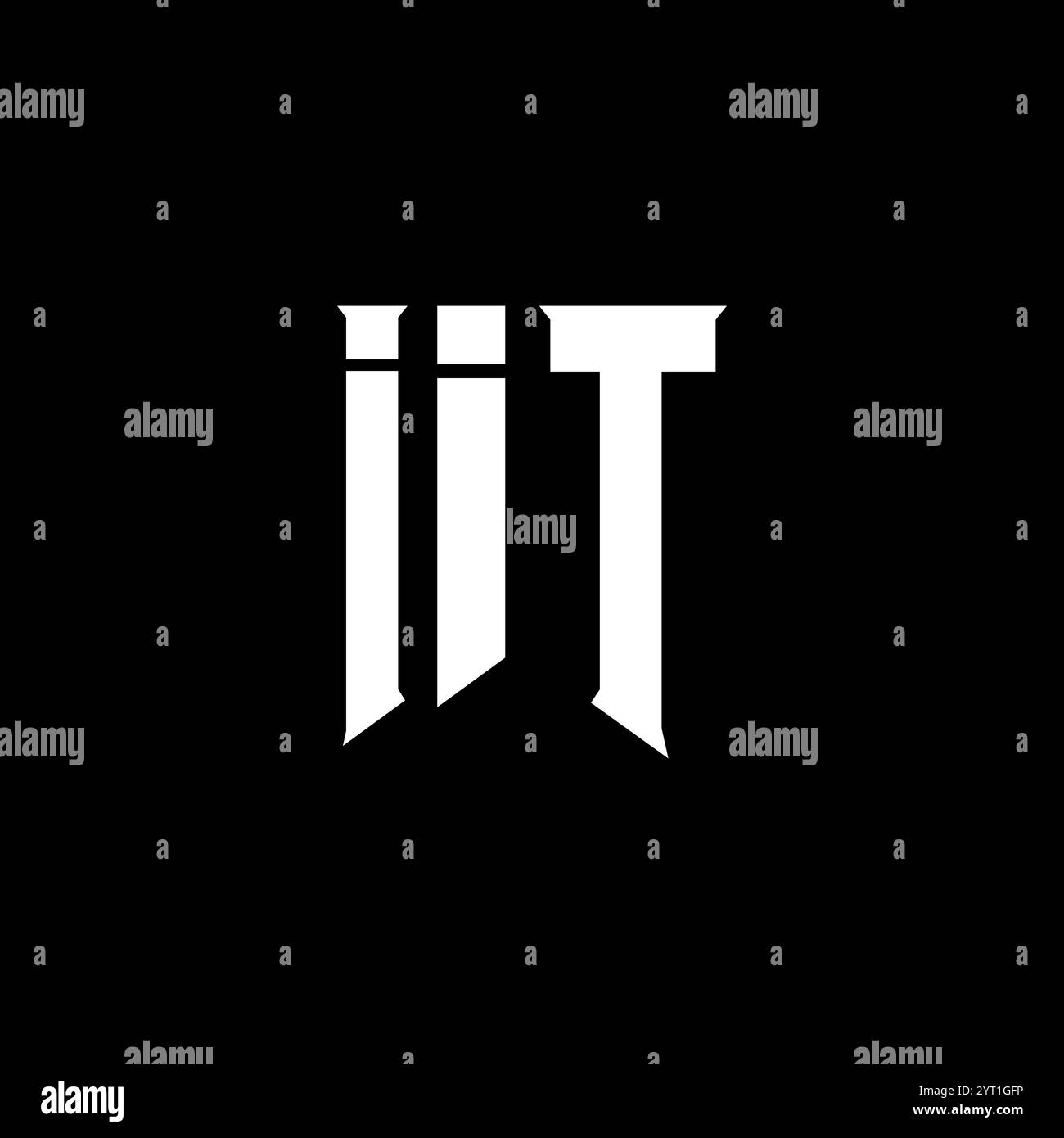 IIT letter logo design for technology company. IIT logo design black ...