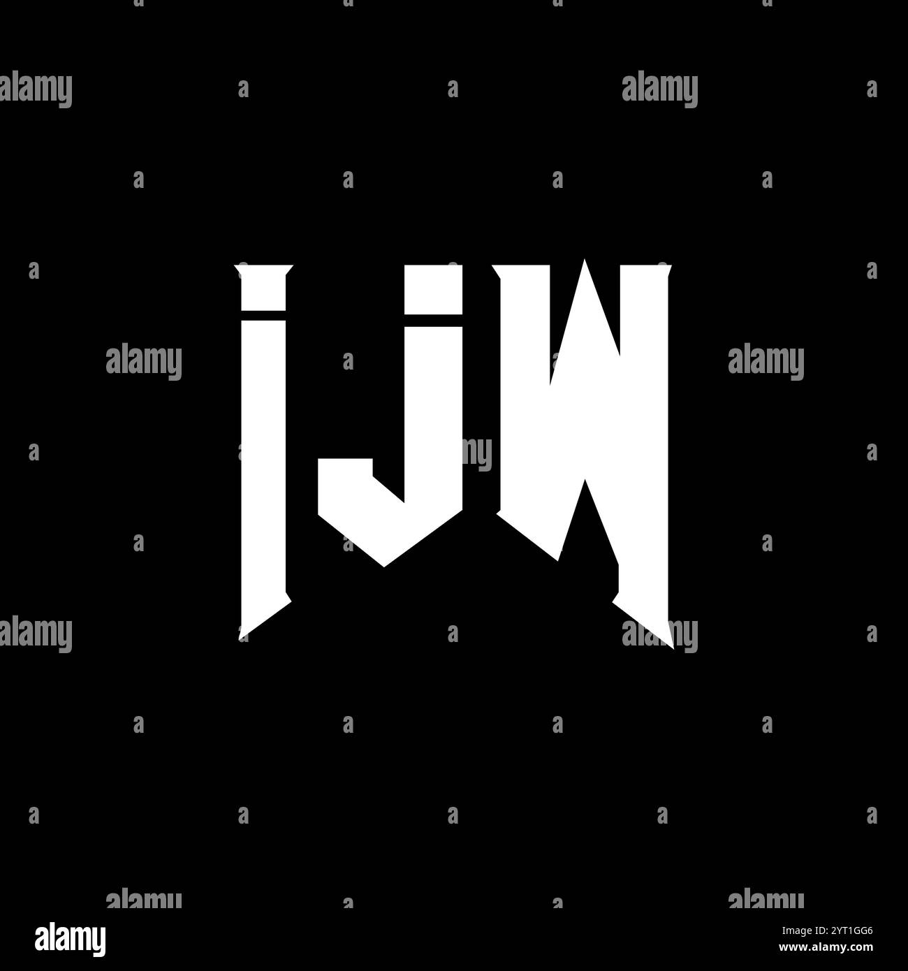 Ijw logo design hi-res stock photography and images - Alamy