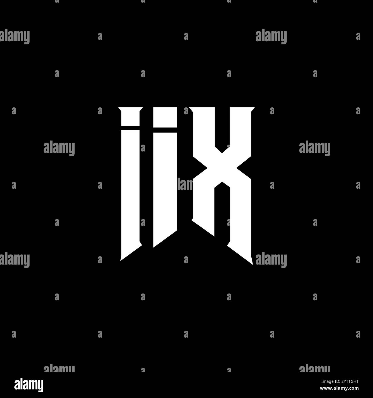 IIX letter logo design for technology company. IIX logo design black ...