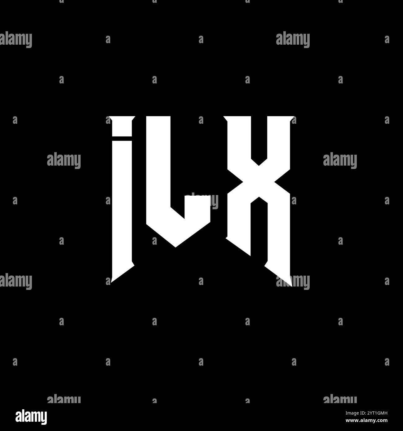 ILX letter logo design for technology company. ILX logo design black ...