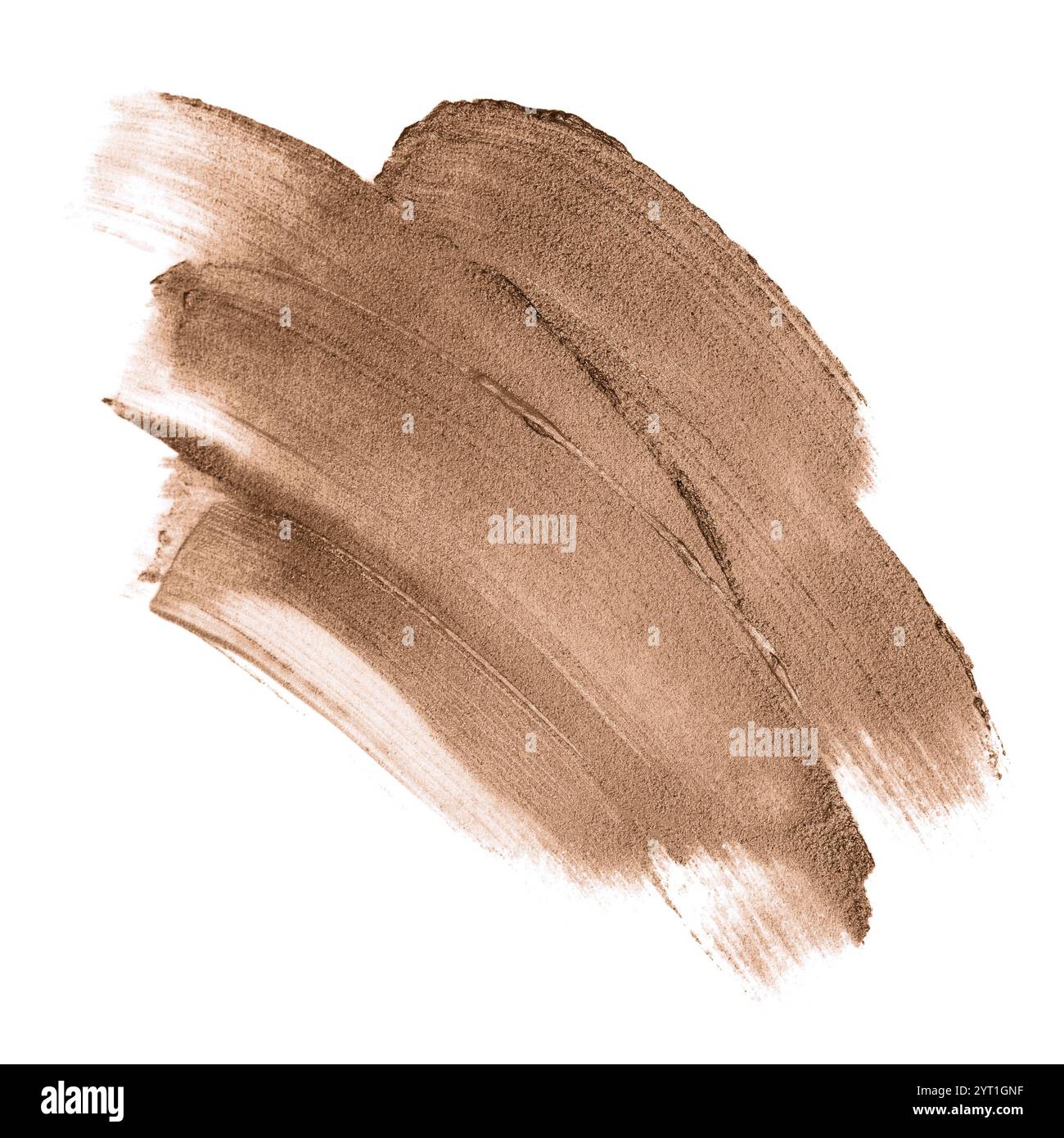 Abstract brown brush stroke on white paper texture background Stock ...