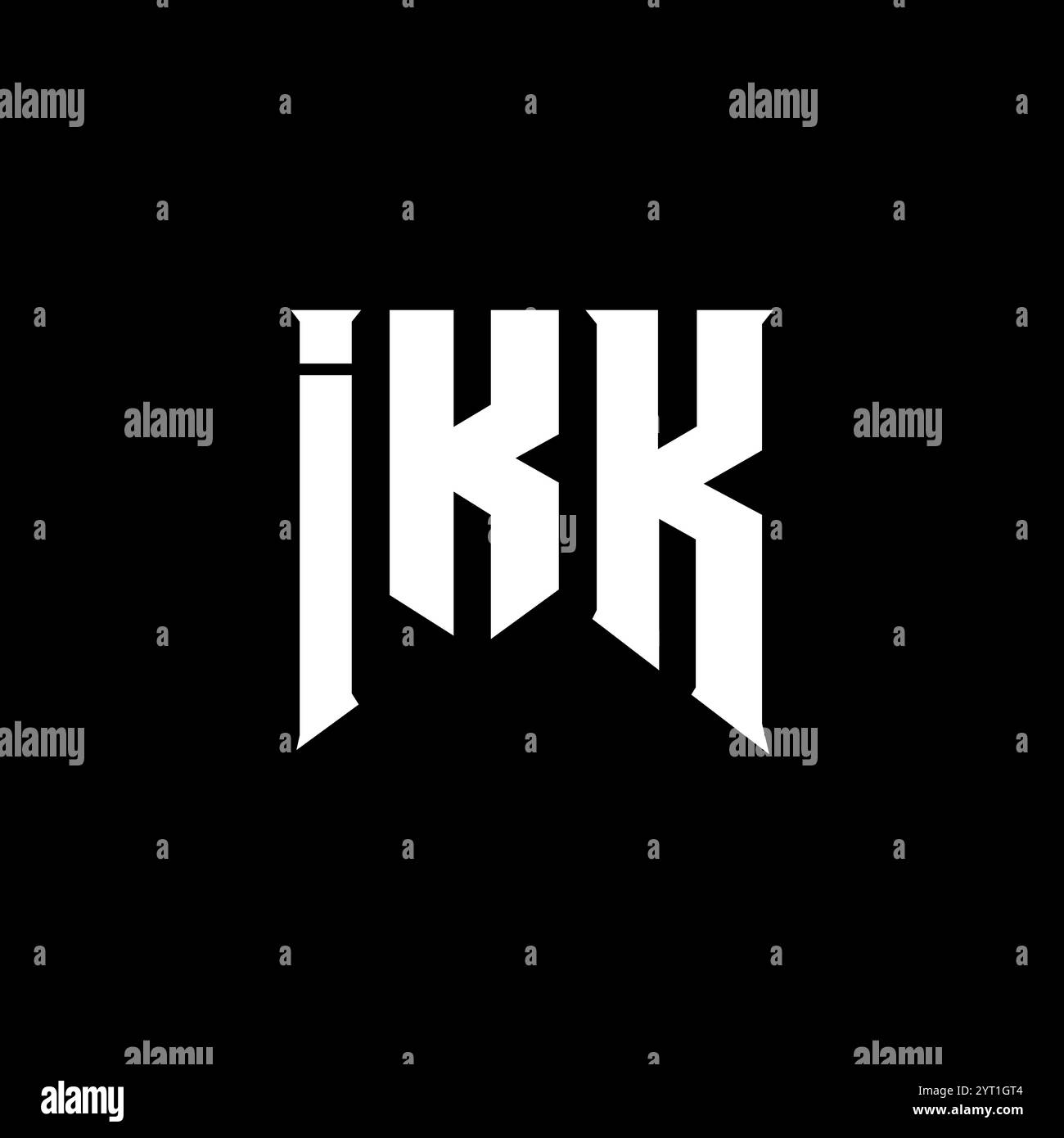 IKK letter logo design for technology company. IKK logo design black ...