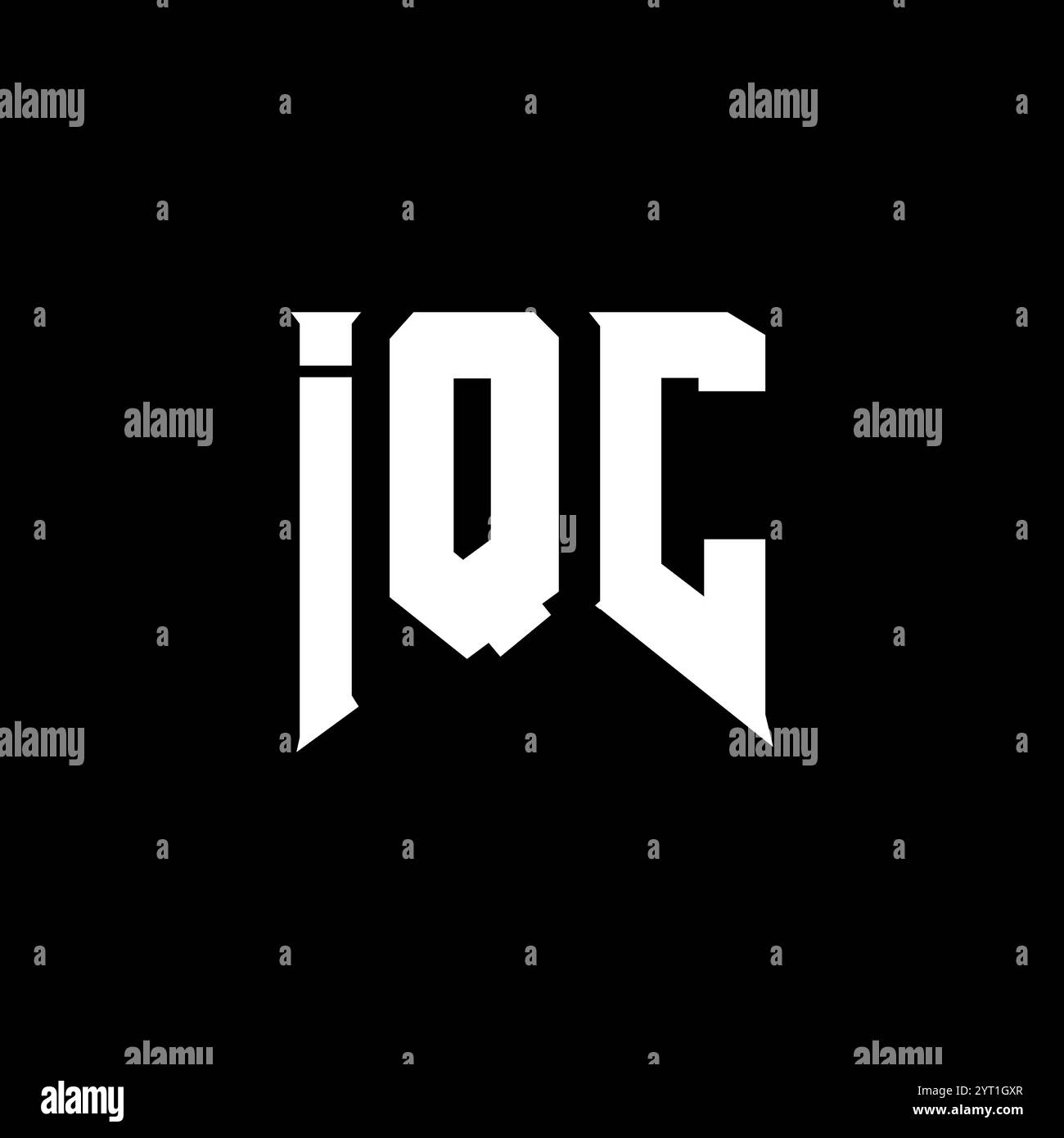 IQC letter logo design for technology company. IQC logo design black ...