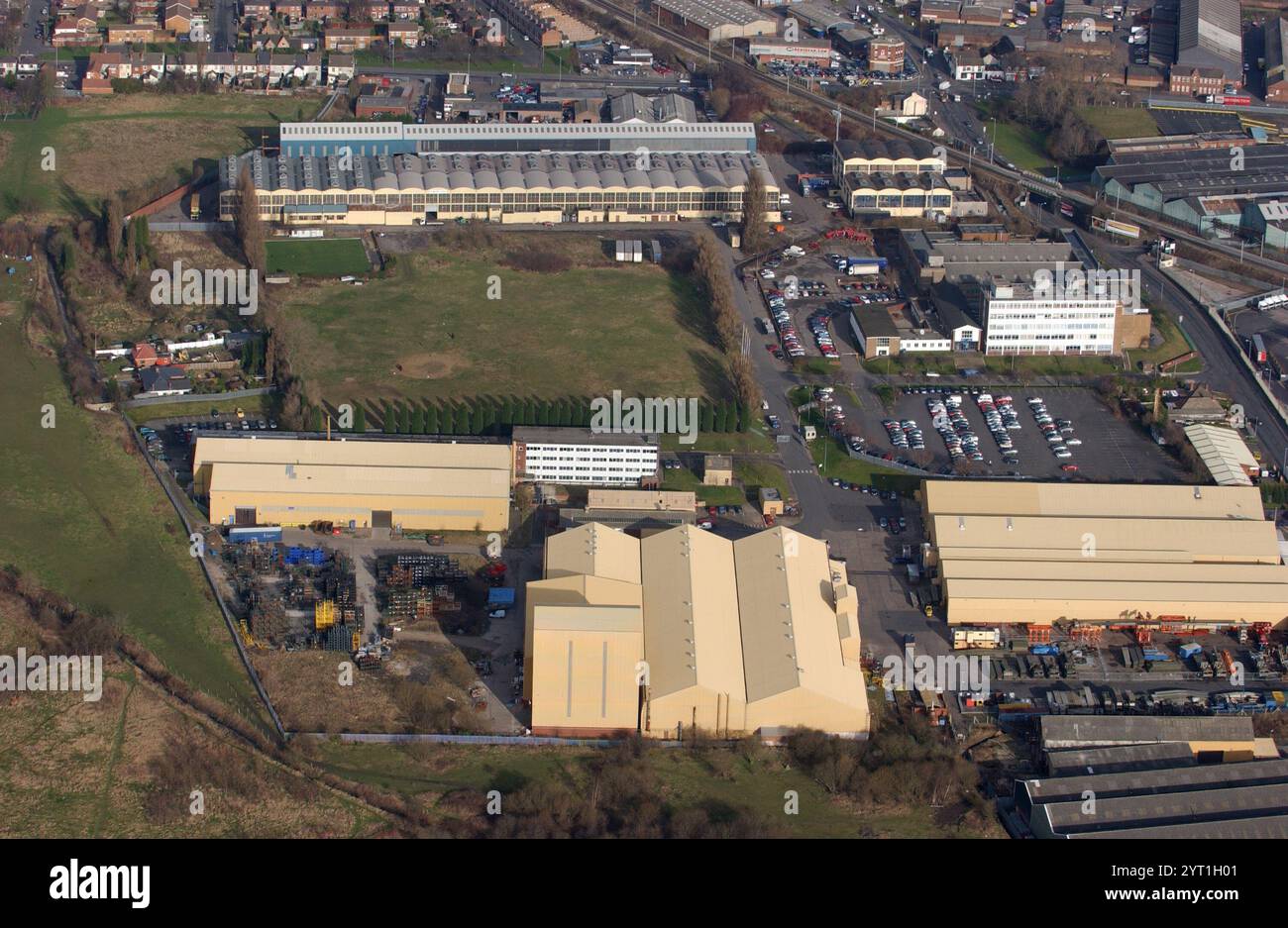 Aerial view of Ansaldo Nuclear Limited in Millfields, Wolverhampton ...
