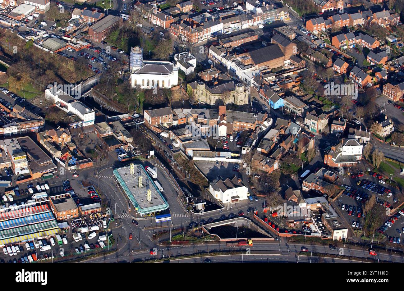 Aerial view of Bilston West Midlands England Uk 2005 Stock Photo - Alamy