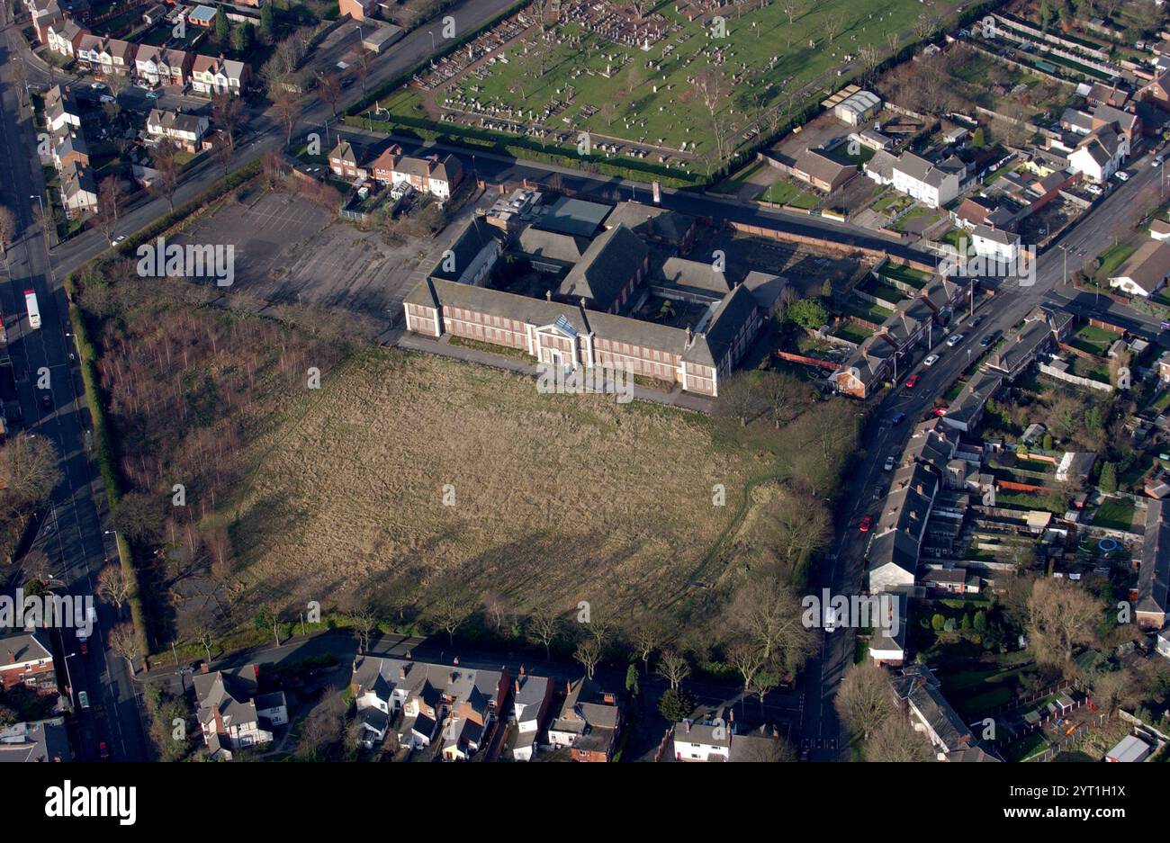 Aerial view of the former Bislton College, Bilston, Wolverhampton, West ...