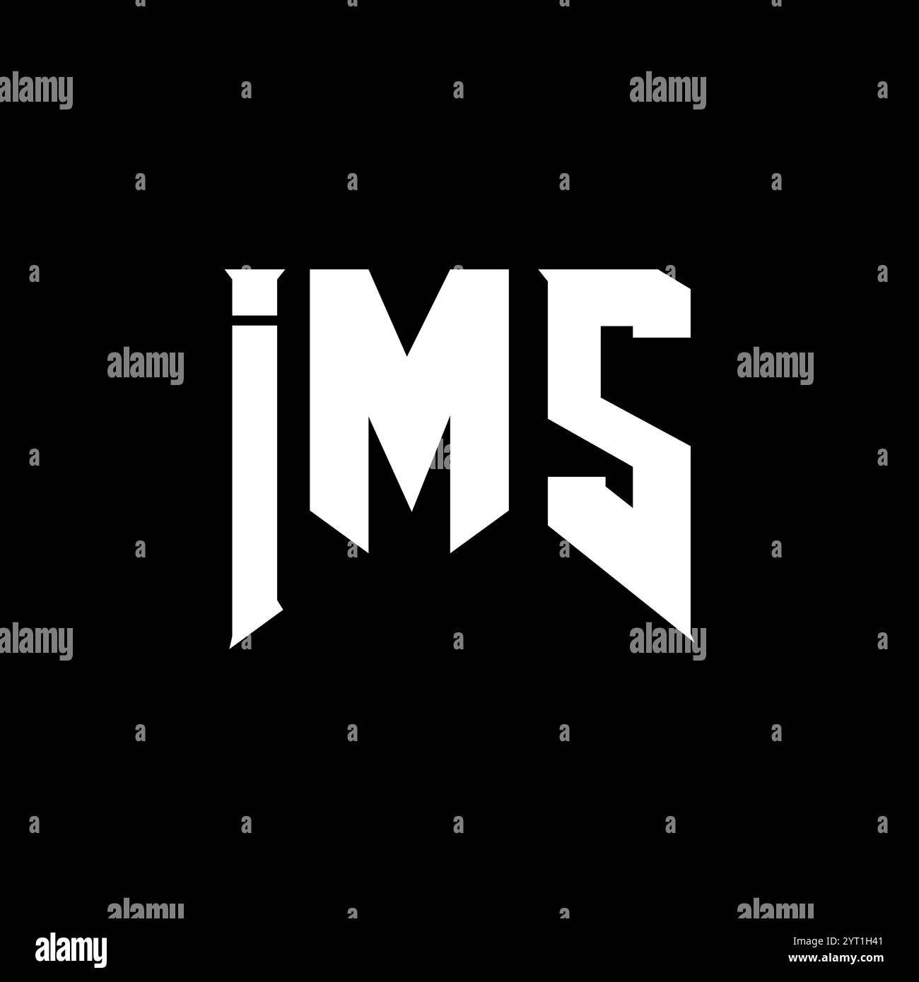 IMS letter logo design for technology company. IMS logo design black ...