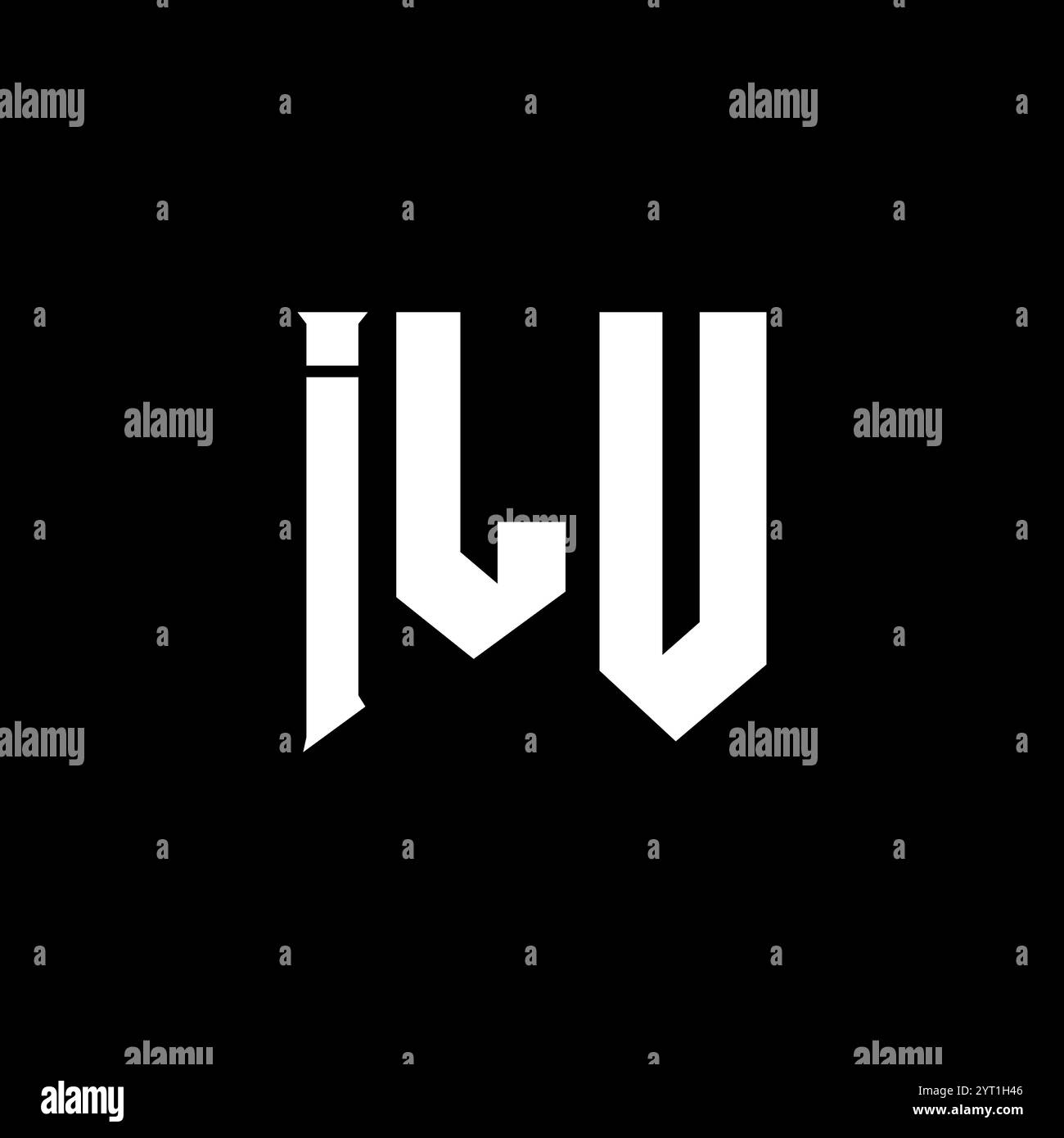 ILU letter logo design for technology company. ILU logo design black ...