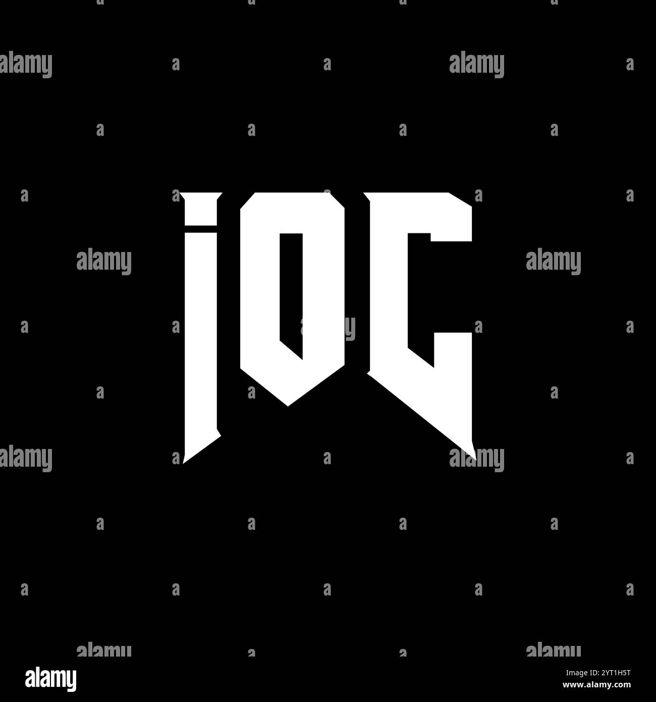 Letter ioc vector vectors Black and White Stock Photos & Images - Alamy