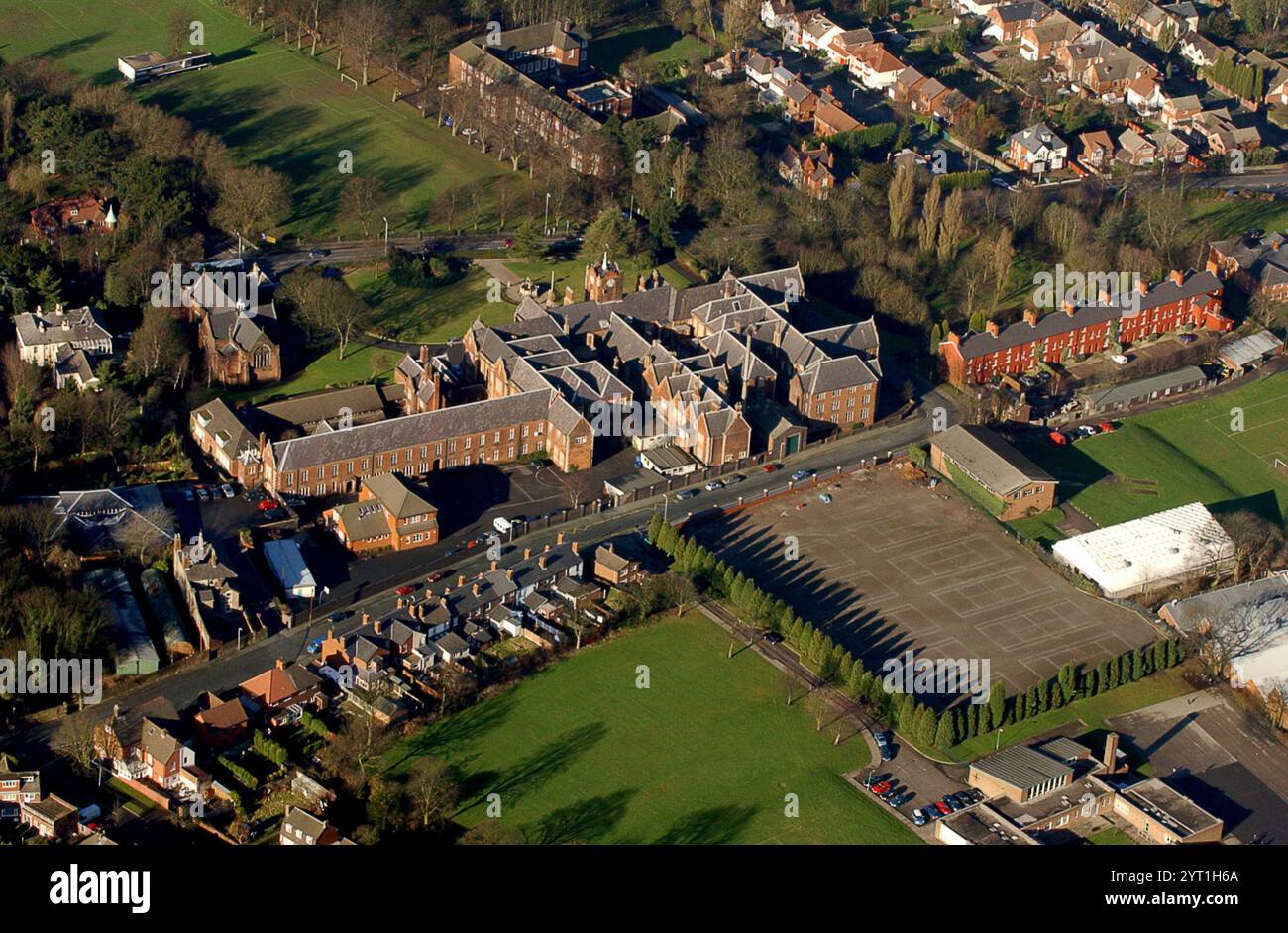 An aerial view of the Royal School in Wolverhampton Stock Photo - Alamy