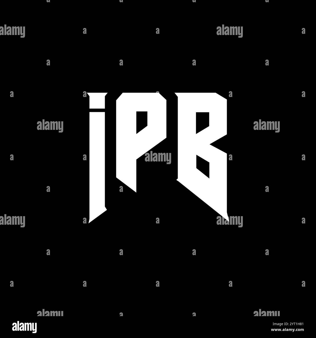 IPB letter logo design for technology company. IPB logo design black ...