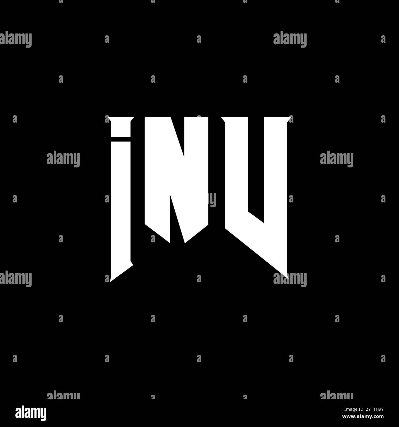 INV letter logo design for technology company. INV logo design black ...