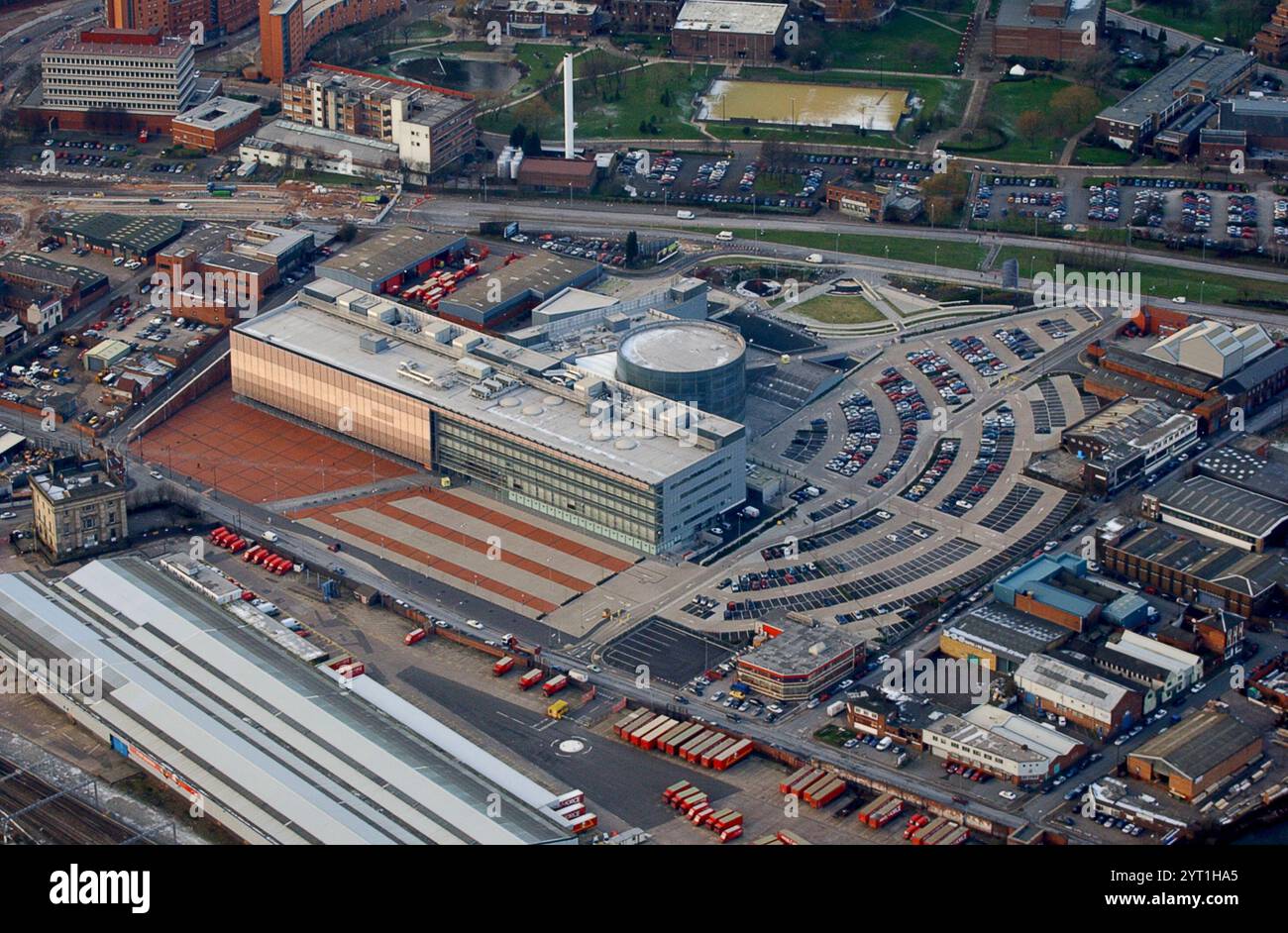 Aerial view of Millennium Point Birmingham Stock Photo - Alamy