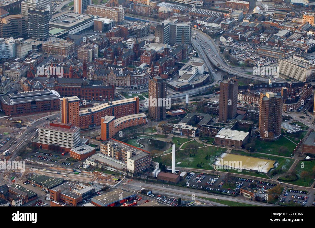 Aerial view of Birmingham Stock Photo - Alamy