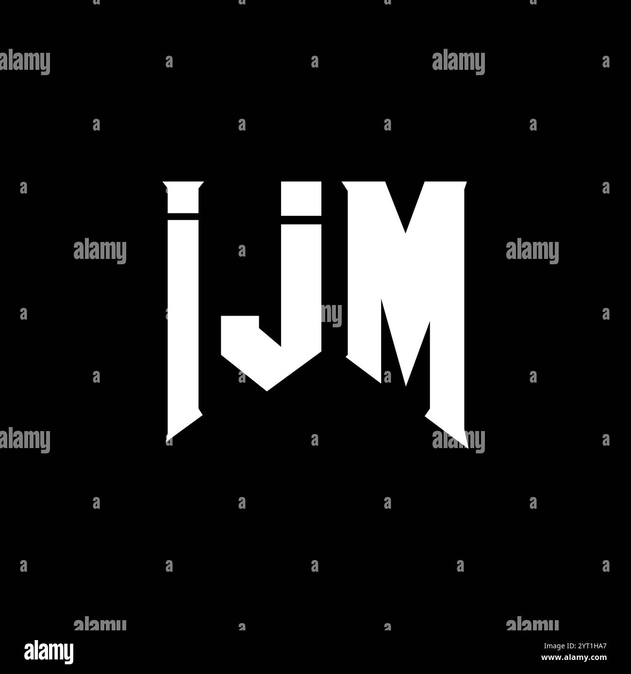 IJM letter logo design for technology company. IJM logo design black ...