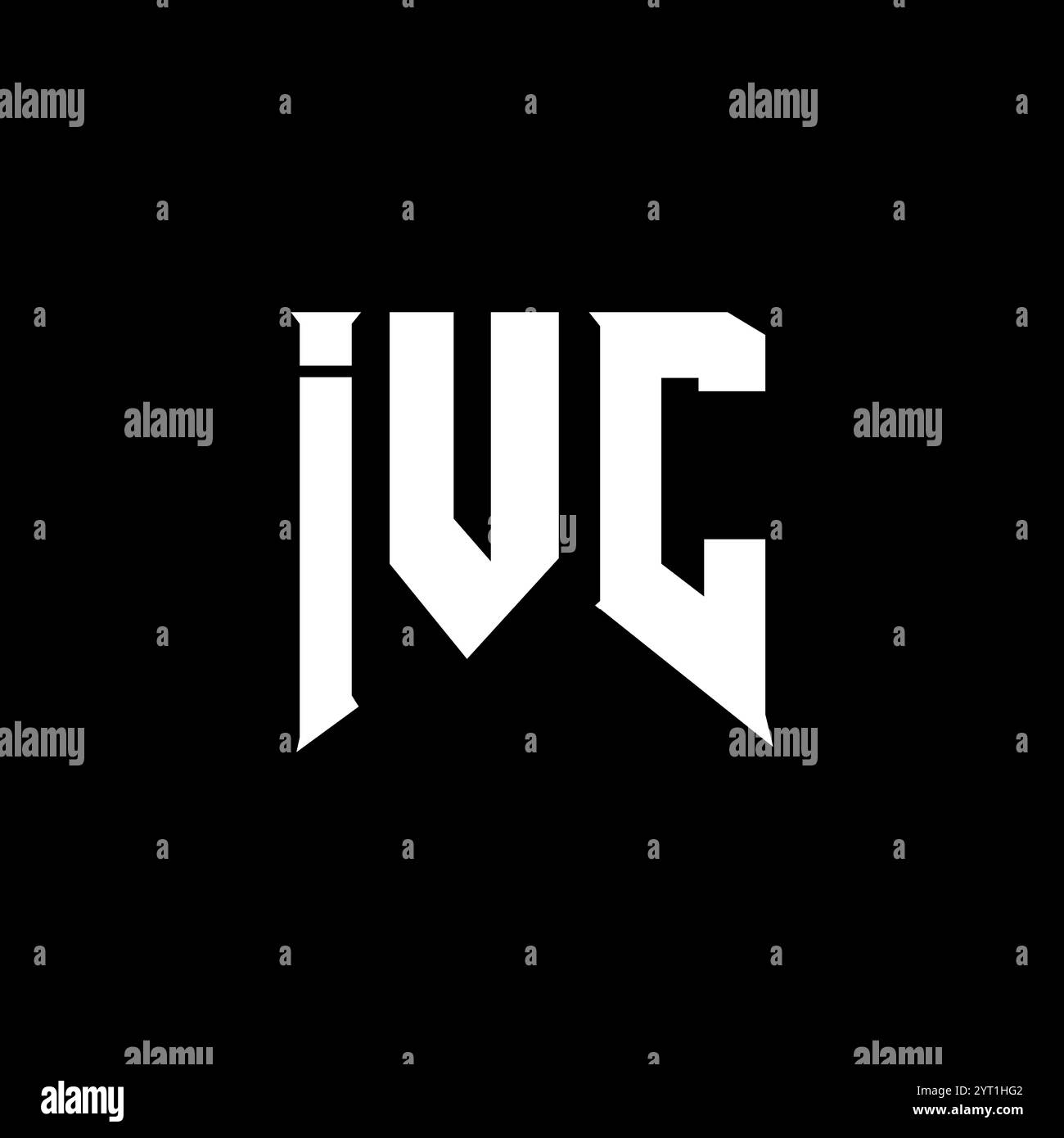 IVC letter logo design for technology company. IVC logo design black ...