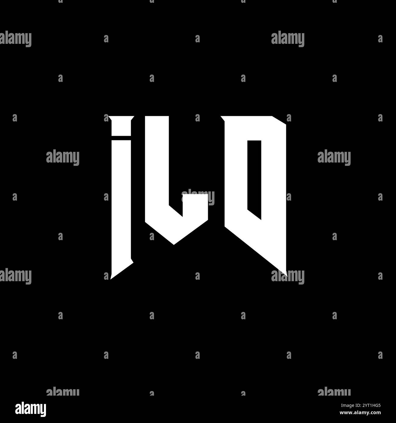 ILD letter logo design for technology company. ILD logo design black ...