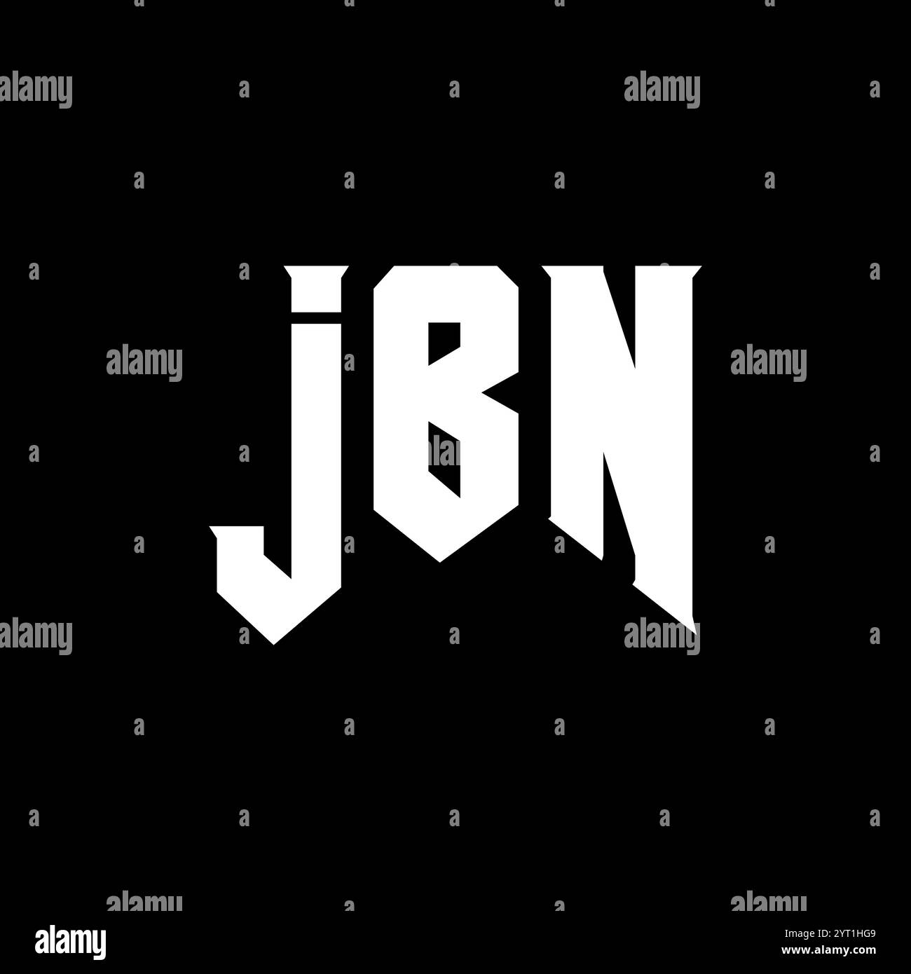 JBN letter logo design for technology company. JBN logo design black ...