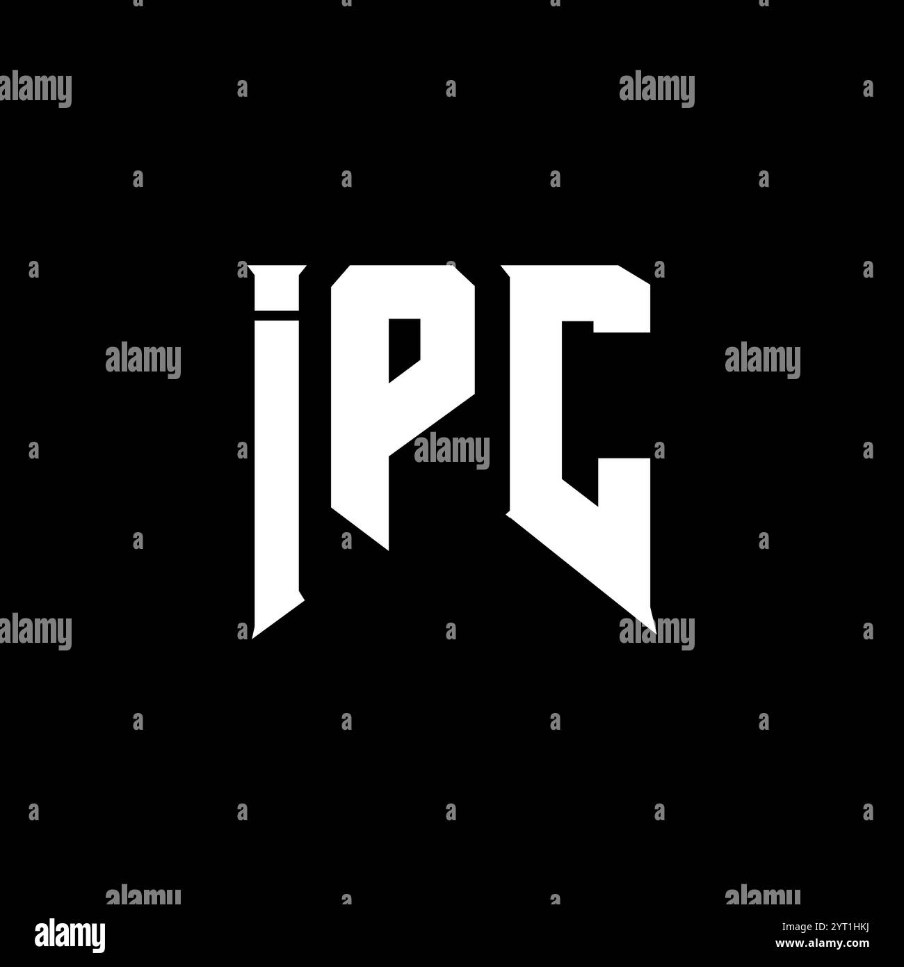 IPC letter logo design for technology company. IPC logo design black ...