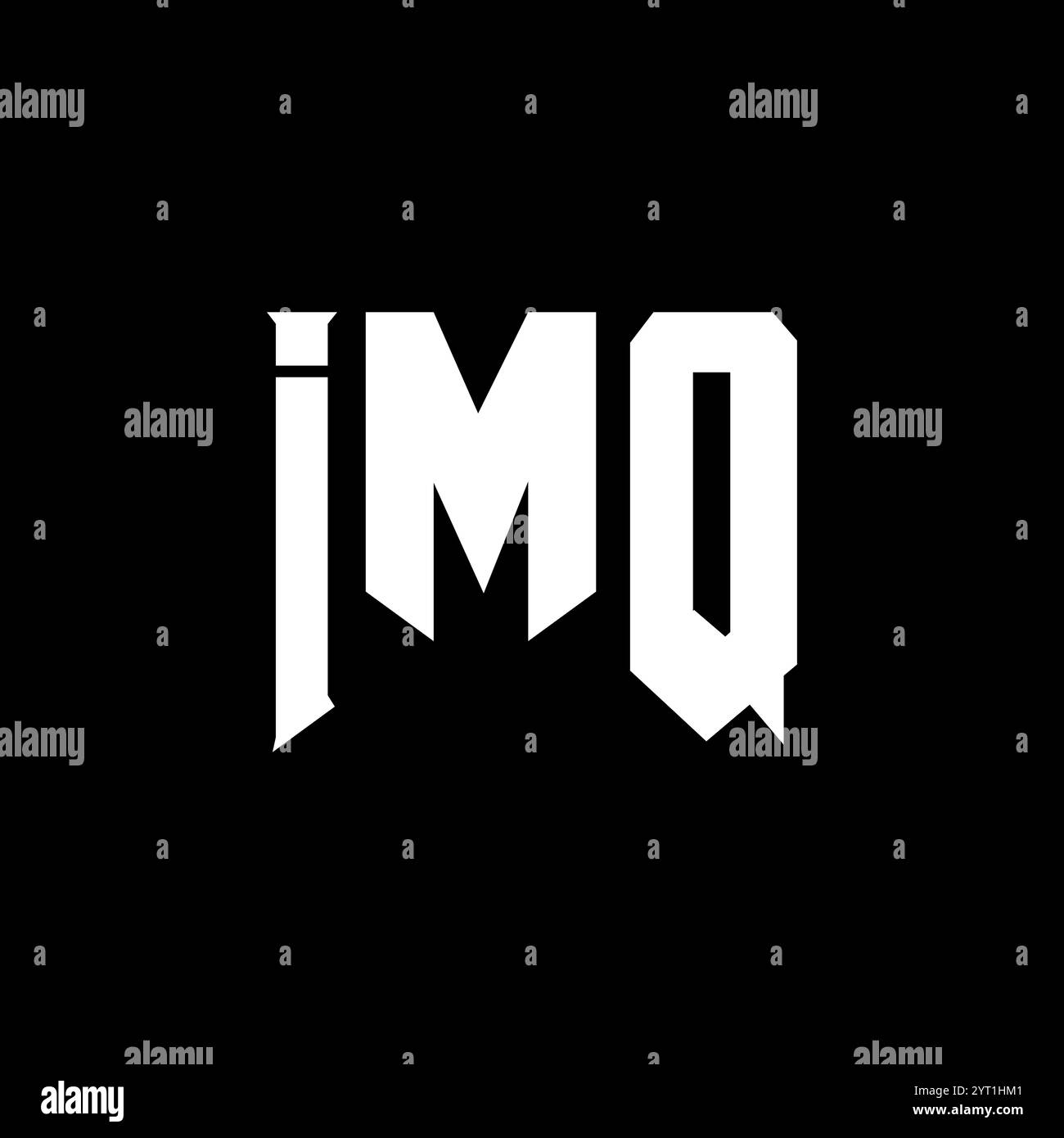 Imq minimalist logo Black and White Stock Photos & Images - Alamy