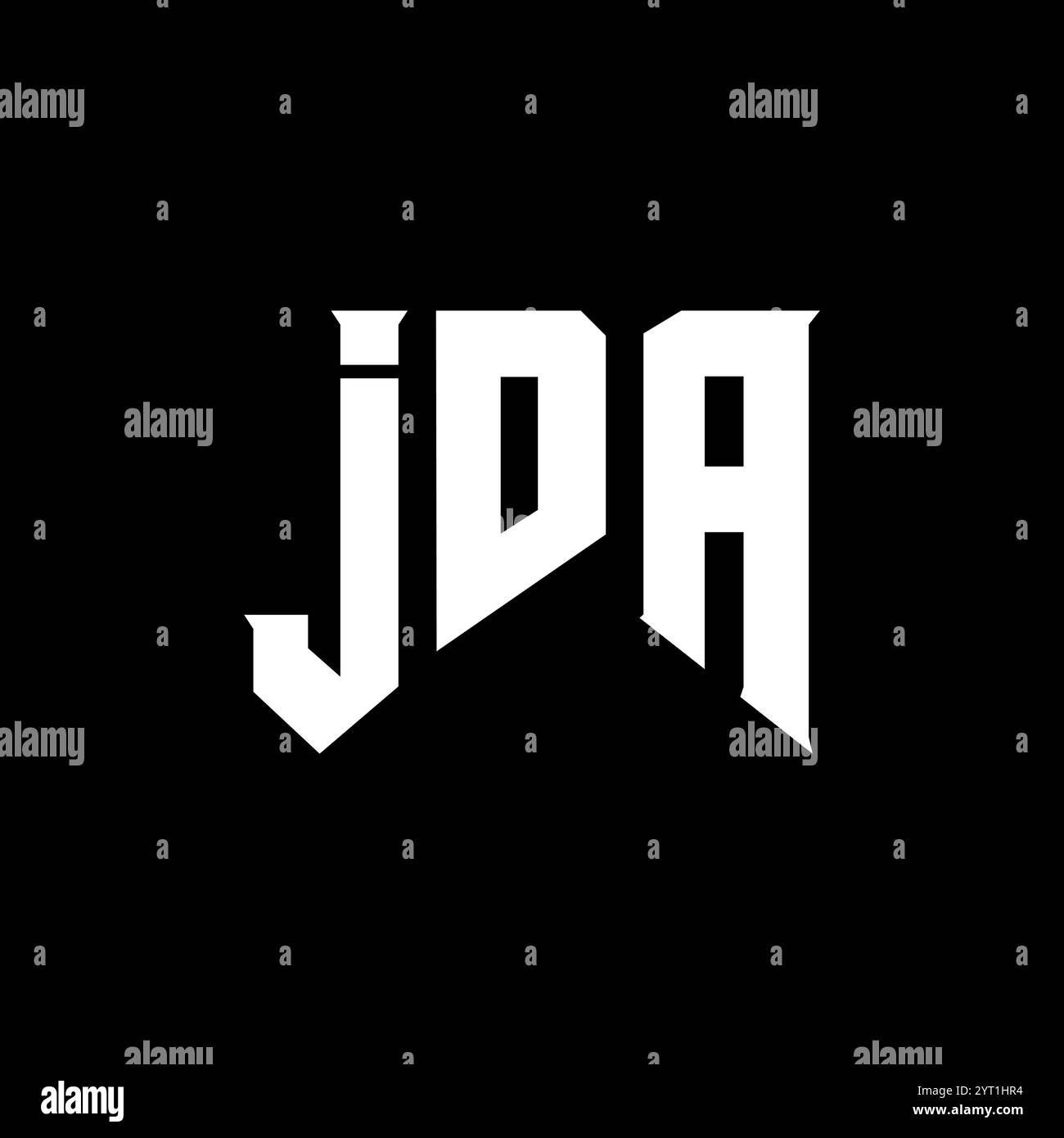 JDA letter logo design for technology company. JDA logo design black ...