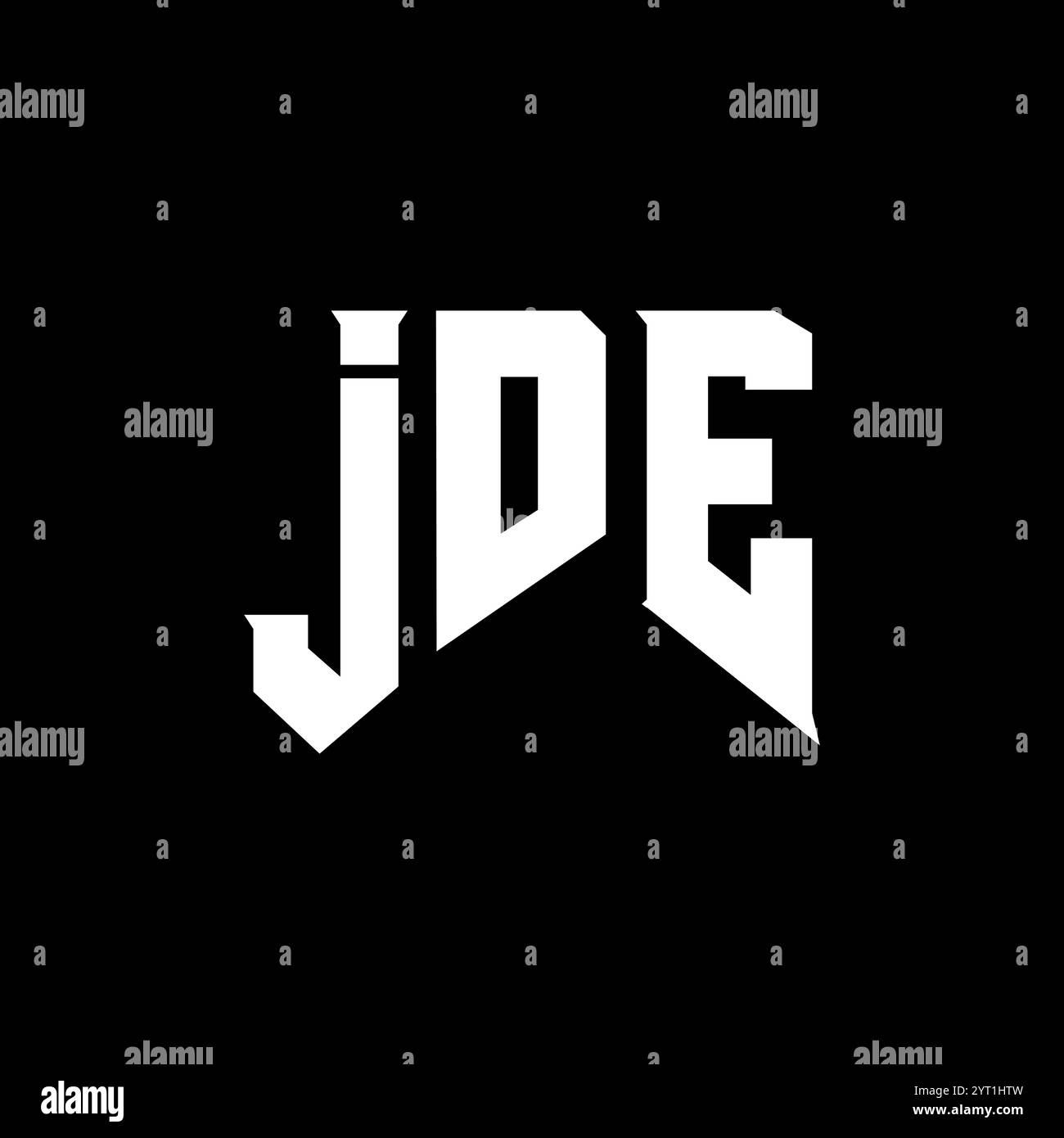 JDE letter logo design for technology company. JDE logo design black ...