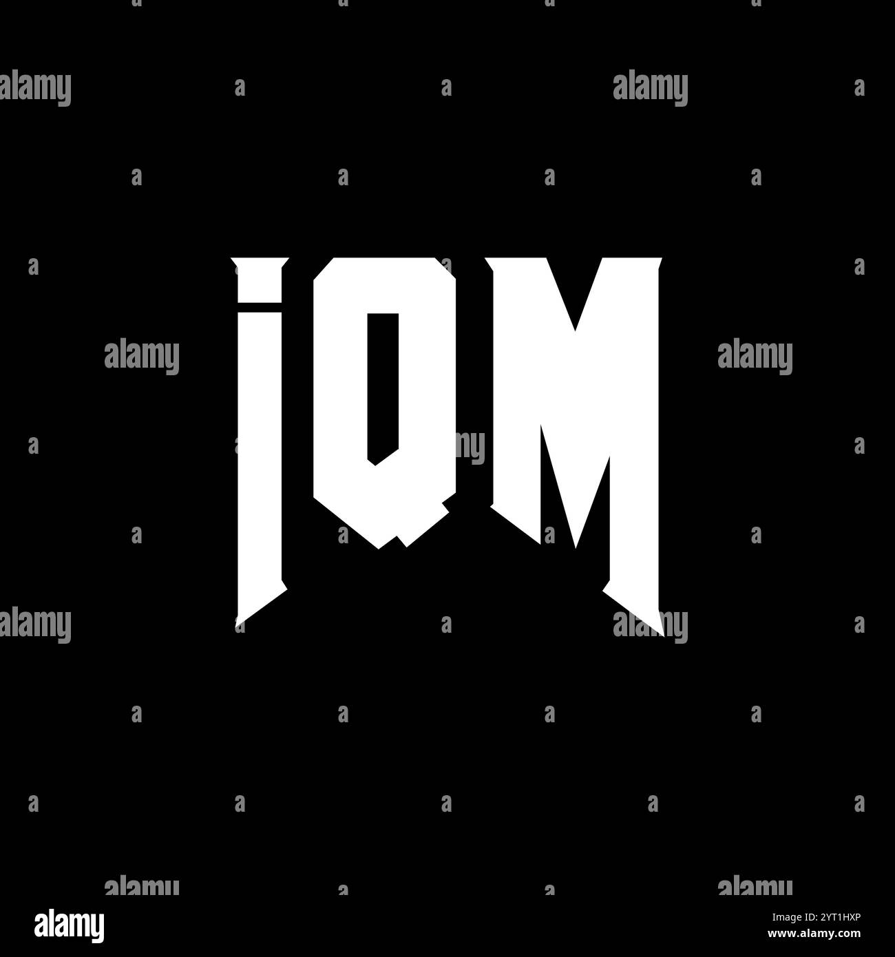 IQM letter logo design for technology company. IQM logo design black ...