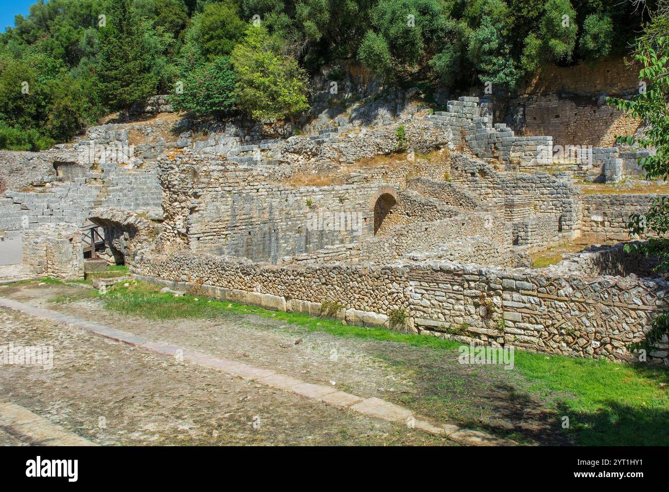 The Roman Forum in Butrint Archaeological Park, within Butrint National ...