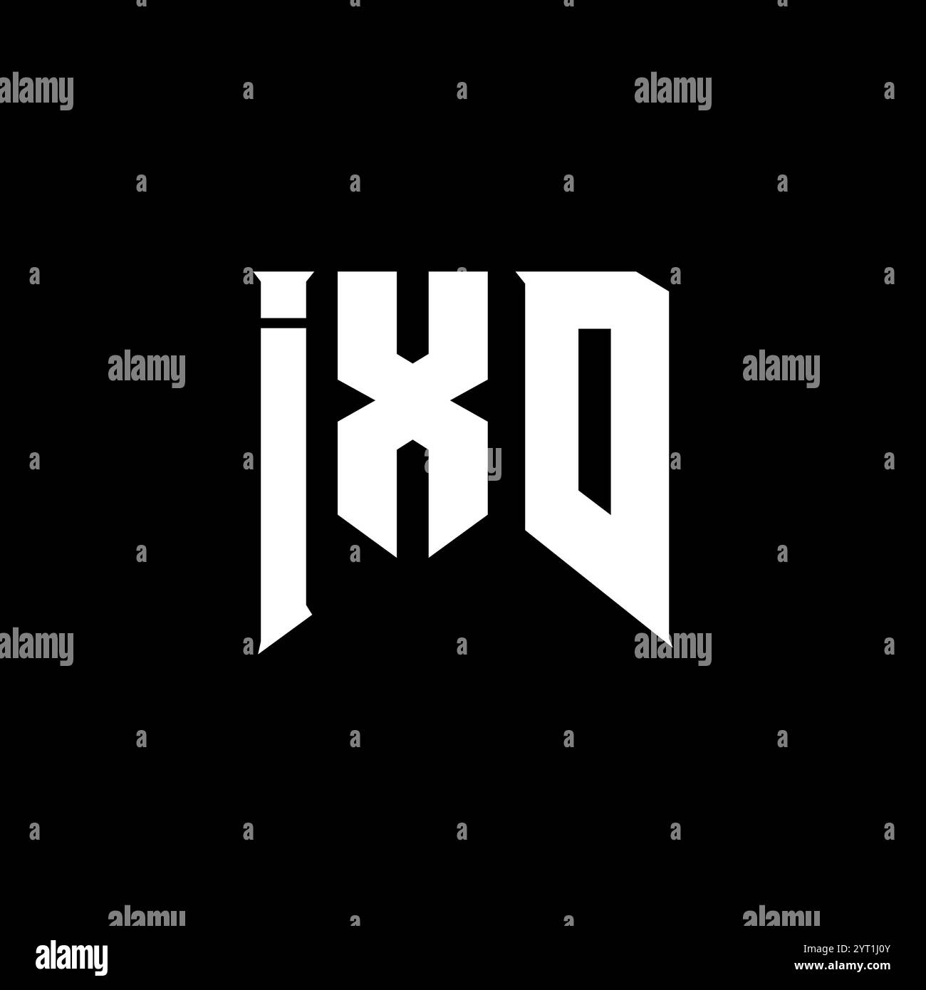 IXD letter logo design for technology company. IXD logo design black ...