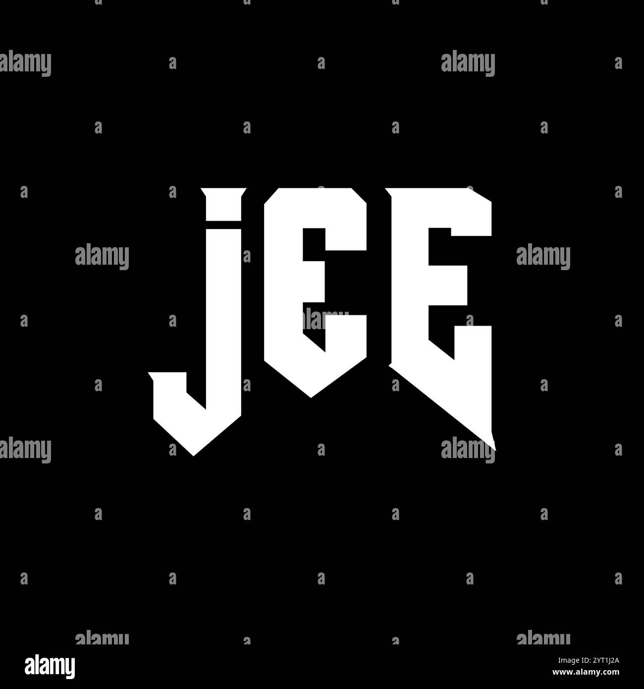 JEE letter logo design for technology company. JEE logo design black ...