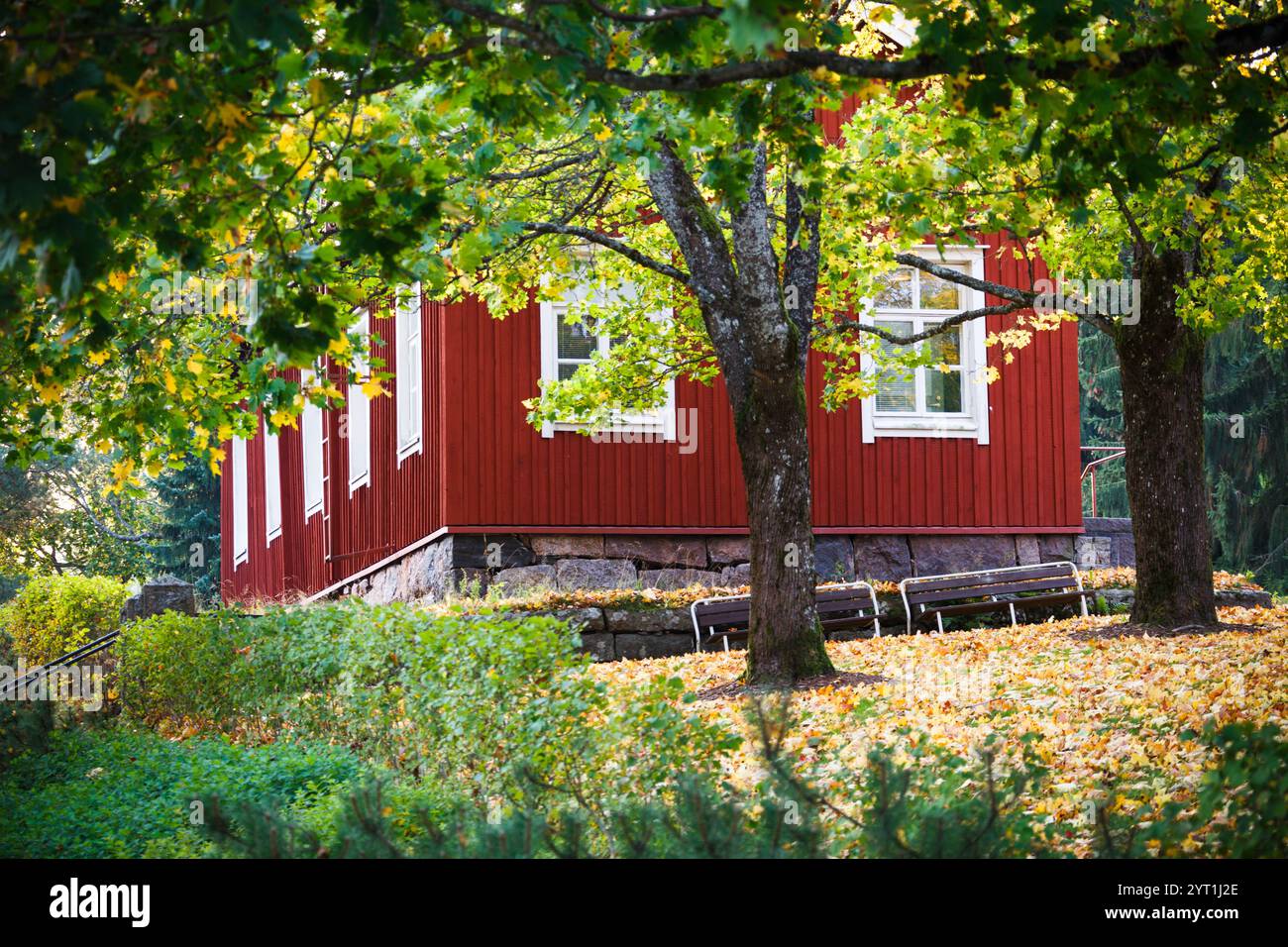 Red old building Stock Photo - Alamy