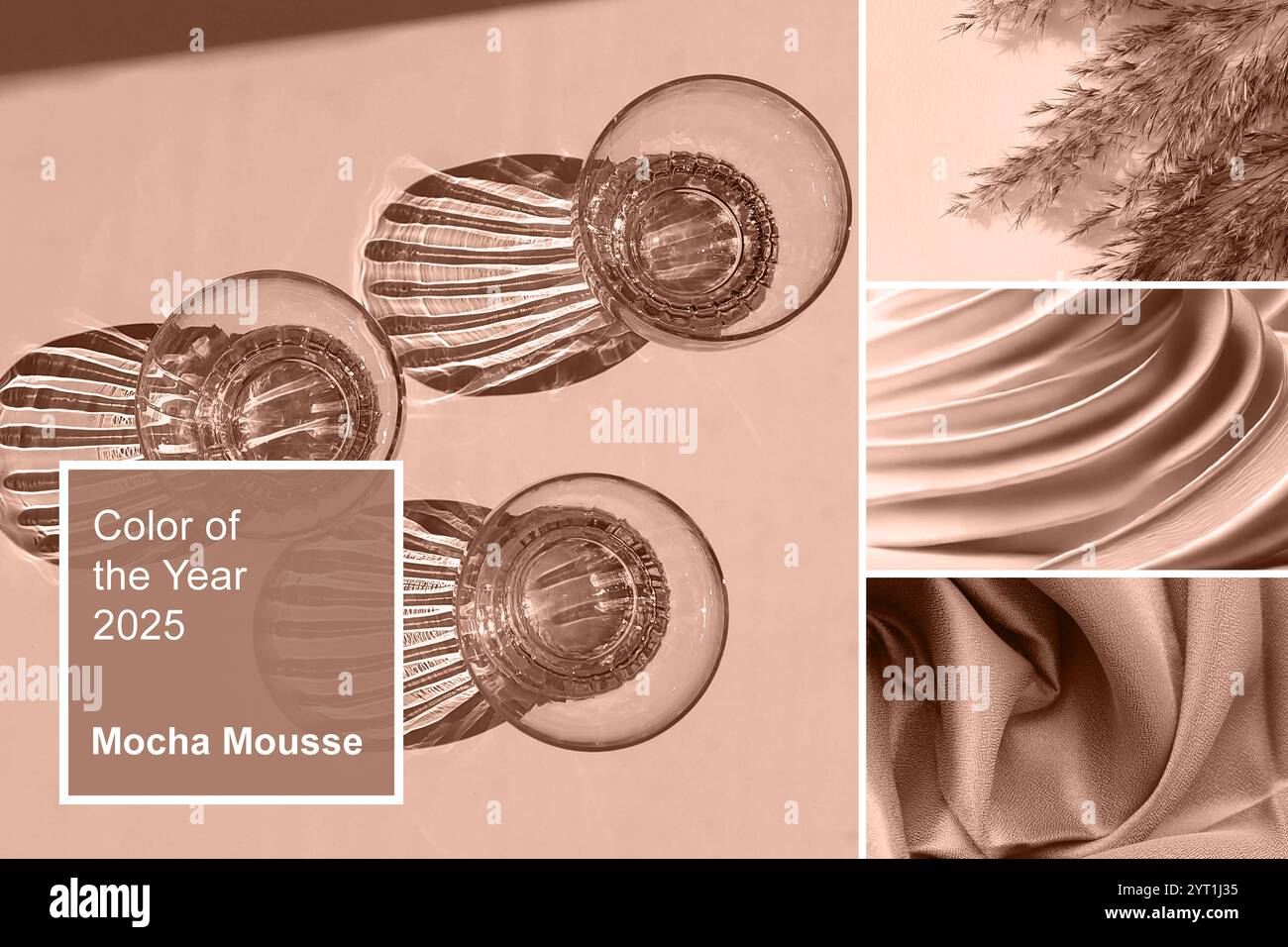 Mocha Mousse - color of year 2025. Abstract texture pattern swatch ...