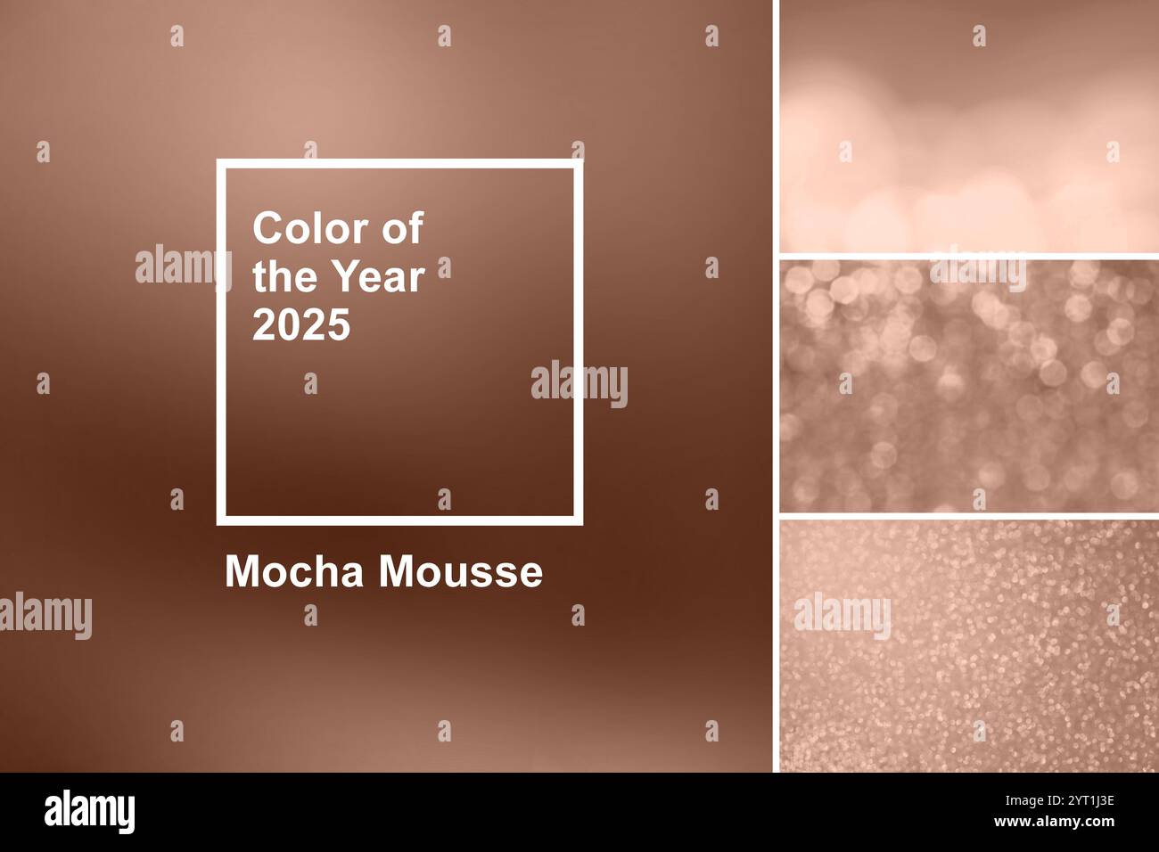 Mocha Mousse - the color of the year 2025. Fashion color palette sample ...