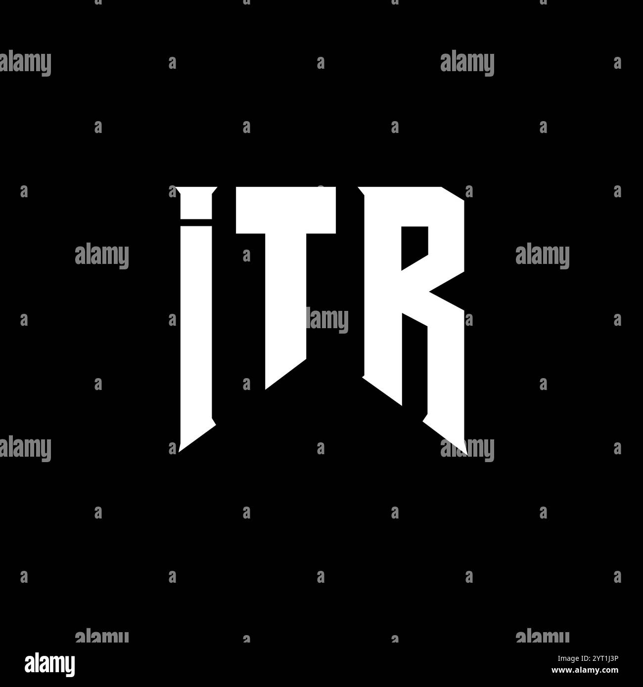 ITR letter logo design for technology company. ITR logo design black ...