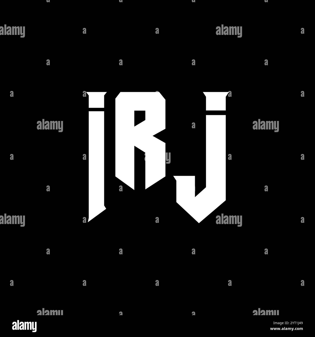 IRJ letter logo design for technology company. IRJ logo design black ...