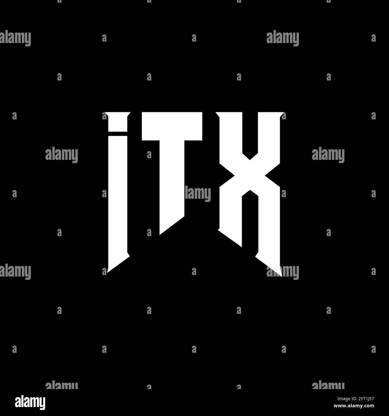 ITX letter logo design for technology company. ITX logo design black ...
