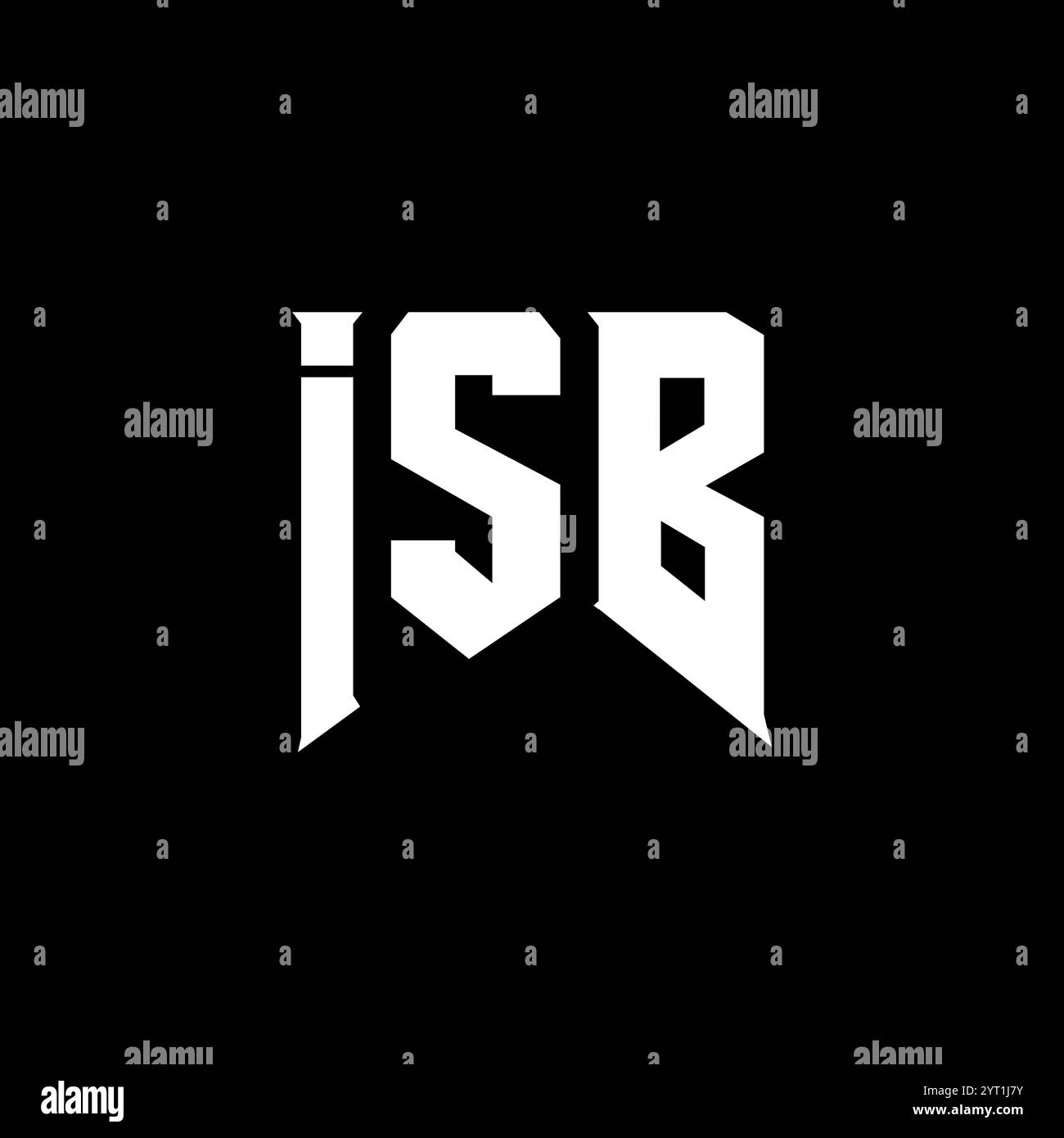 ISB letter logo design for technology company. ISB logo design black ...