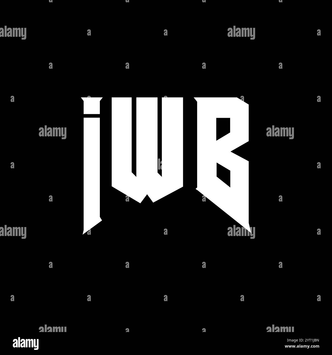 IWB letter logo design for technology company. IWB logo design black ...