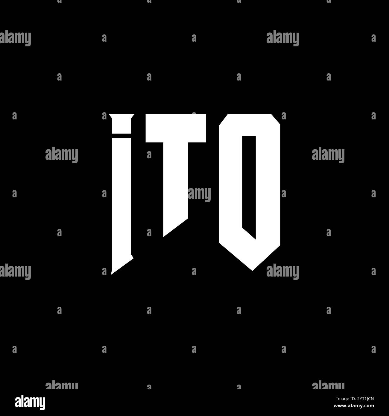 ITO letter logo design for technology company. ITO logo design black ...