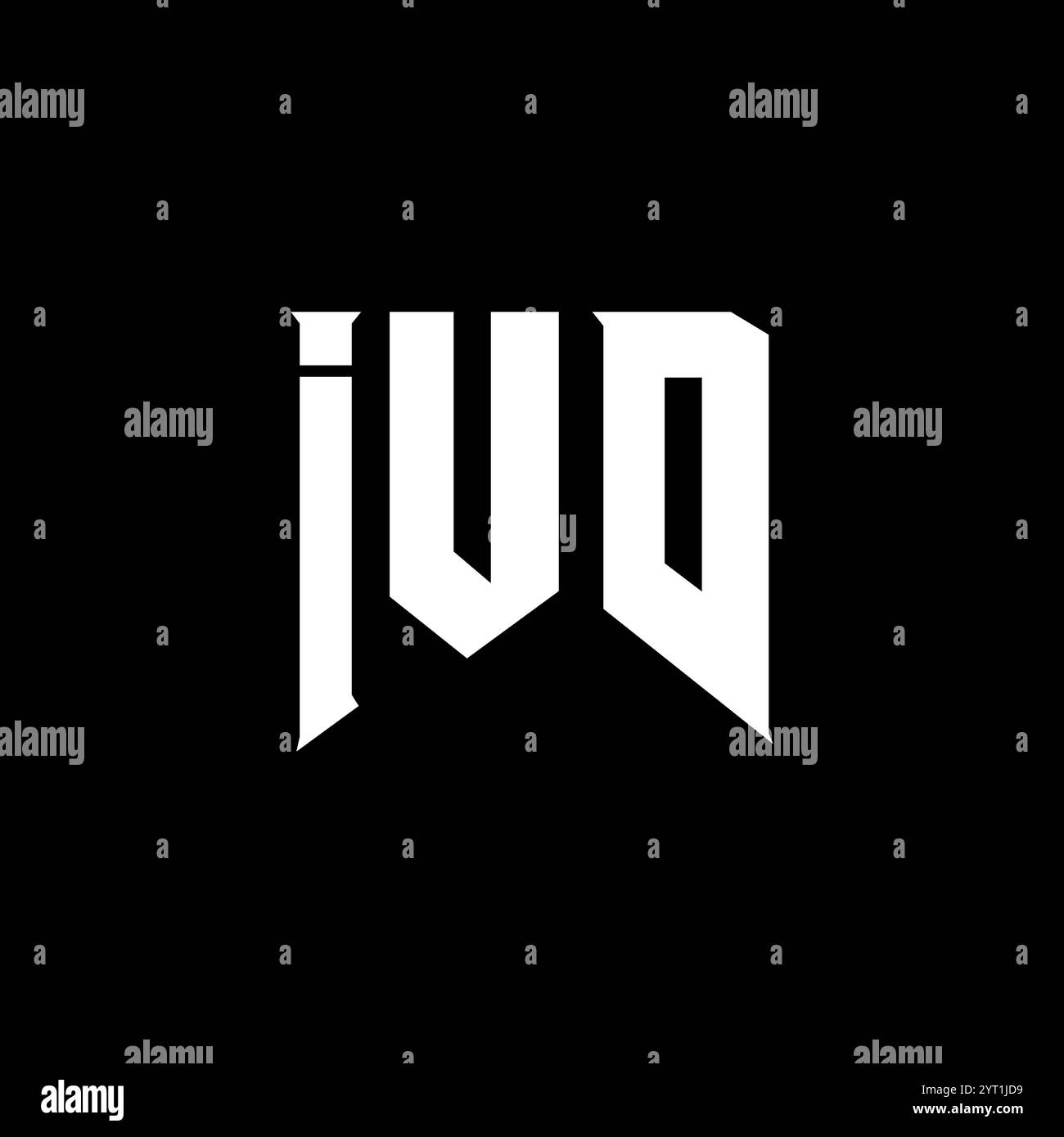 IUD letter logo design for technology company. IUD logo design black ...