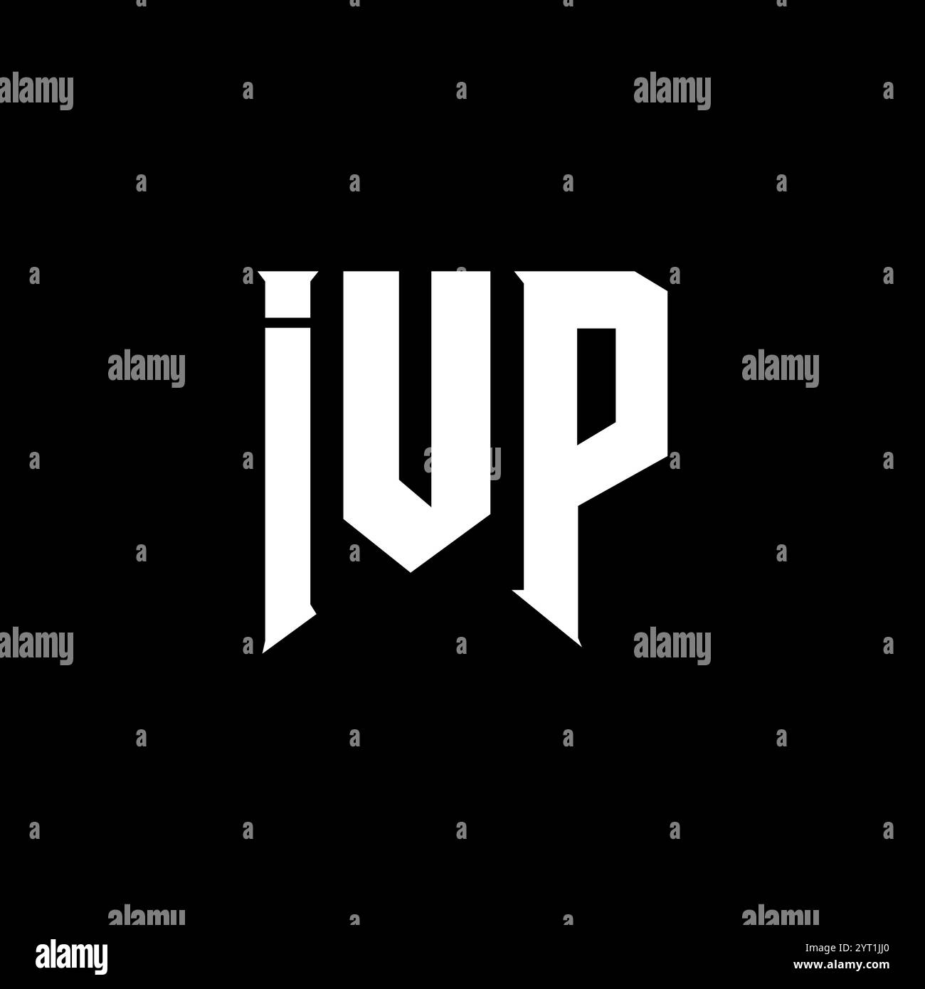 IUP letter logo design for technology company. IUP logo design black ...