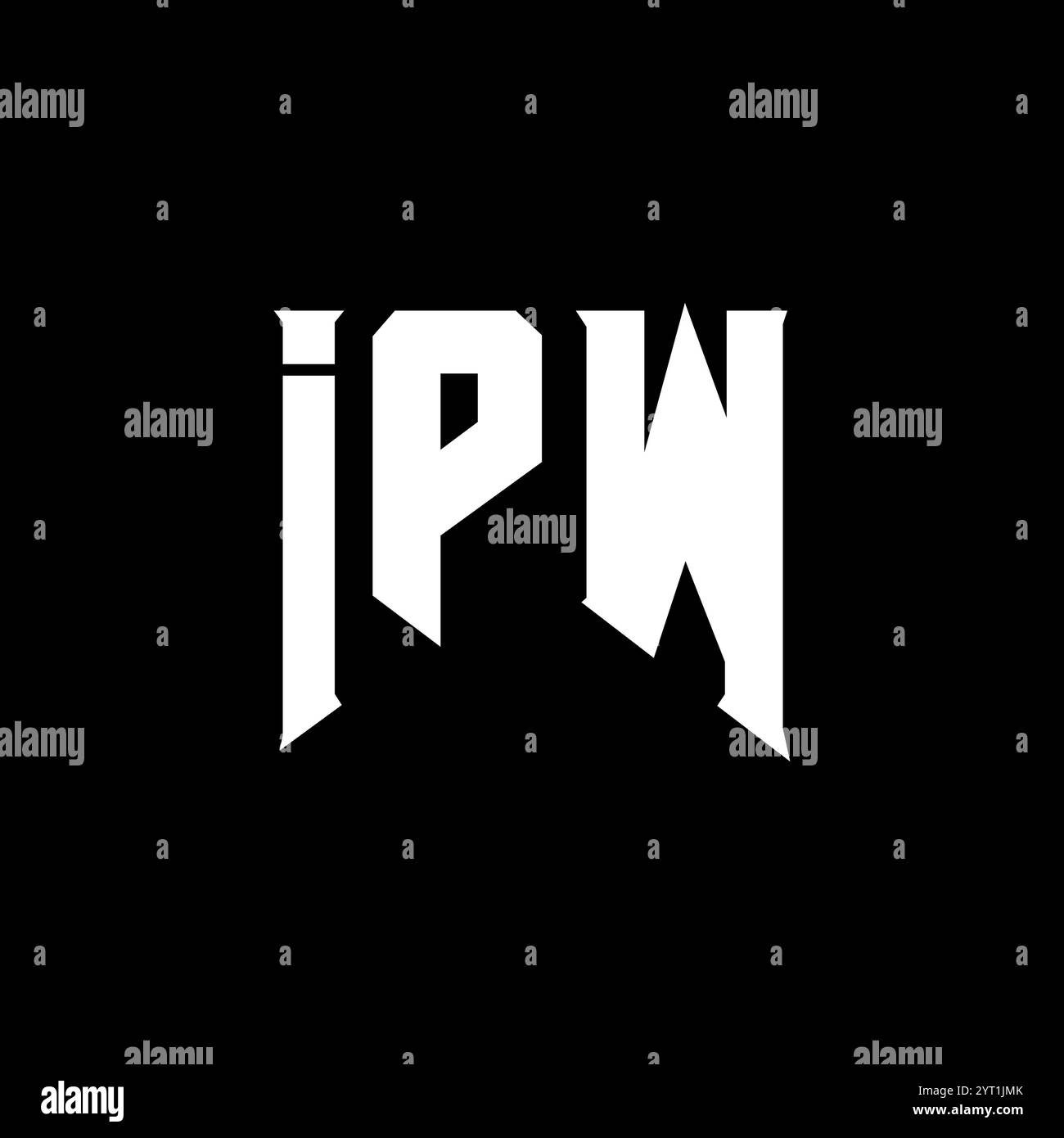 IPW letter logo design for technology company. IPW logo design black ...