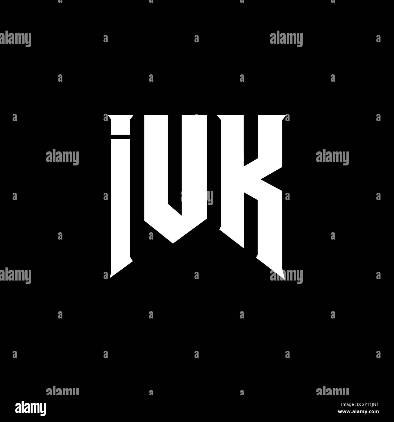 IUK letter logo design for technology company. IUK logo design black ...