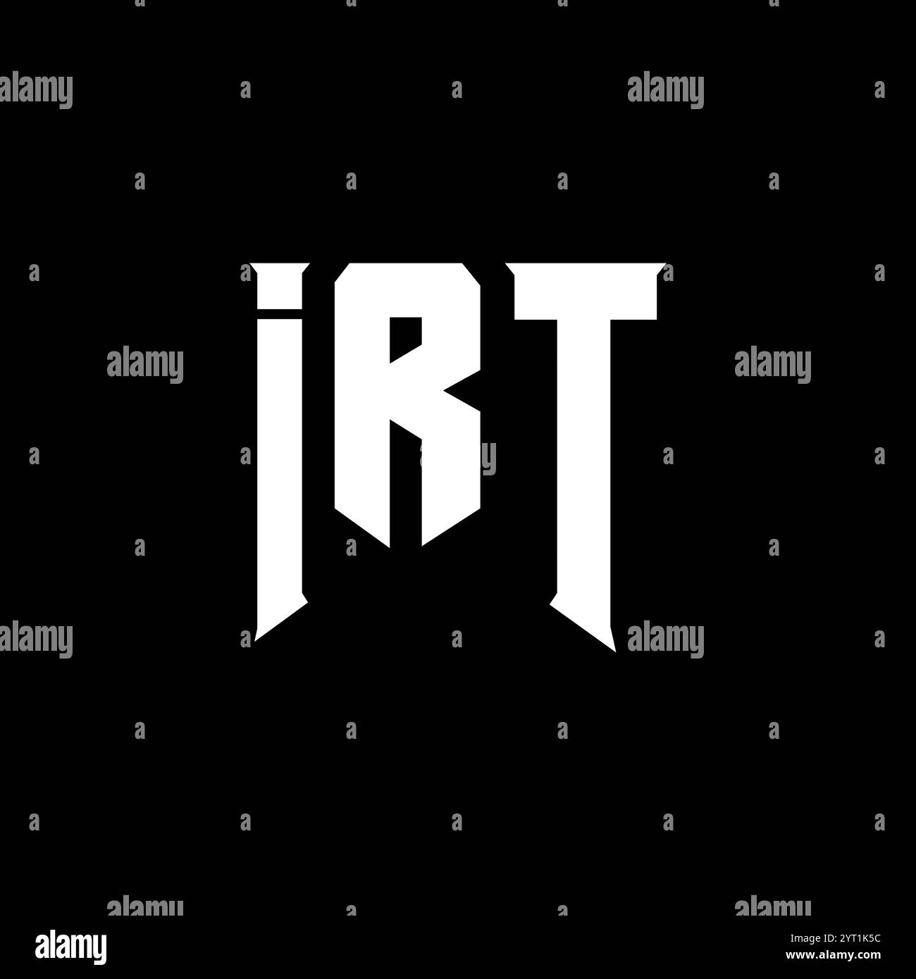 IRT letter logo design for technology company. IRT logo design black ...