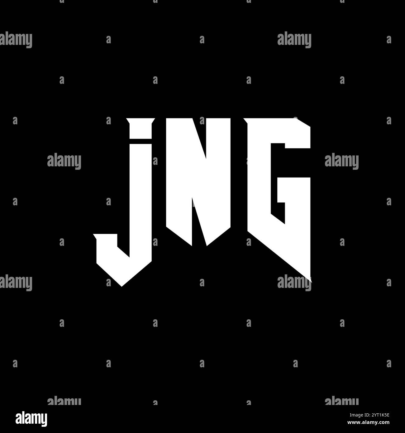 JNG letter logo design for technology company. JNG logo design black ...