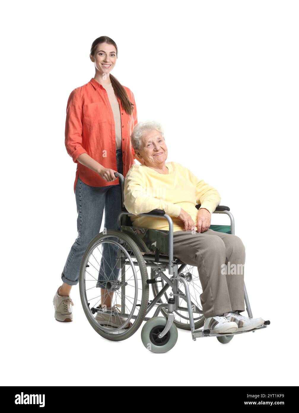 Elderly help by assistant Cut Out Stock Images & Pictures - Alamy